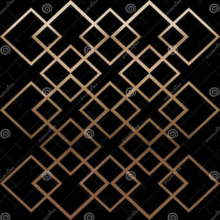 Abstract Geometric Square Lines Pattern Background, Vector Graphic ...
