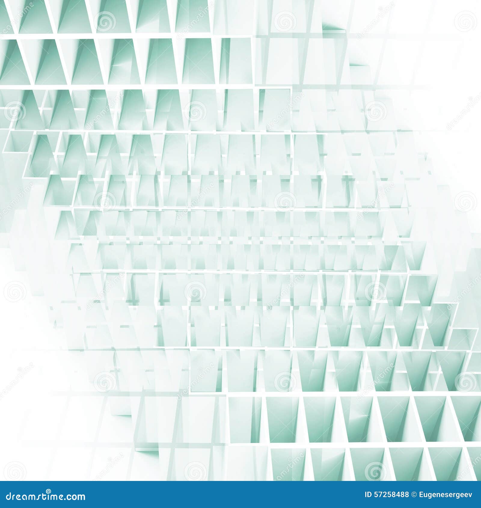 Abstract Geometric Square Pattern. 3d Stock Illustration - Illustration ...