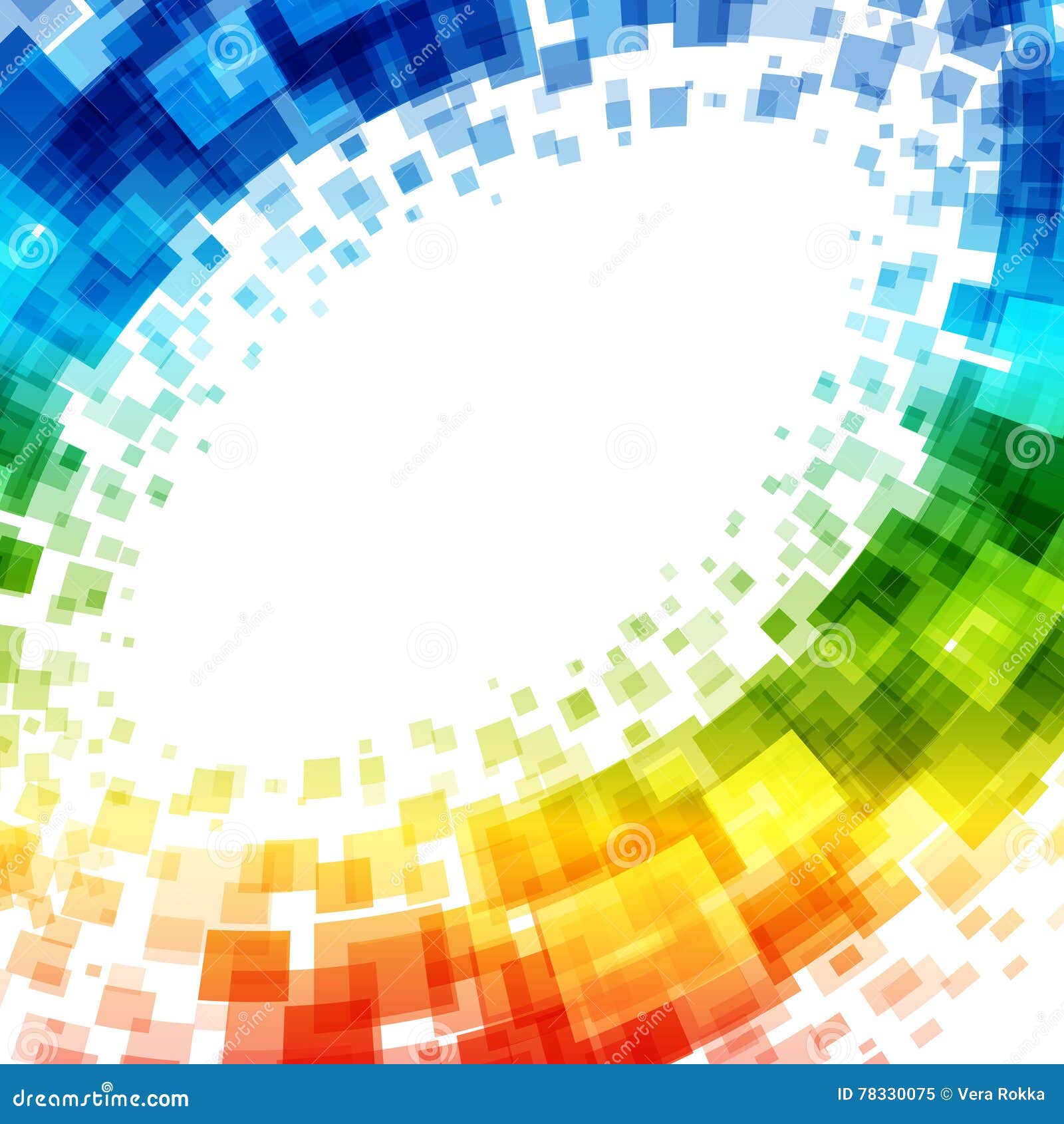 Abstract Geometric Squares Lines Background. Stock Illustration ...