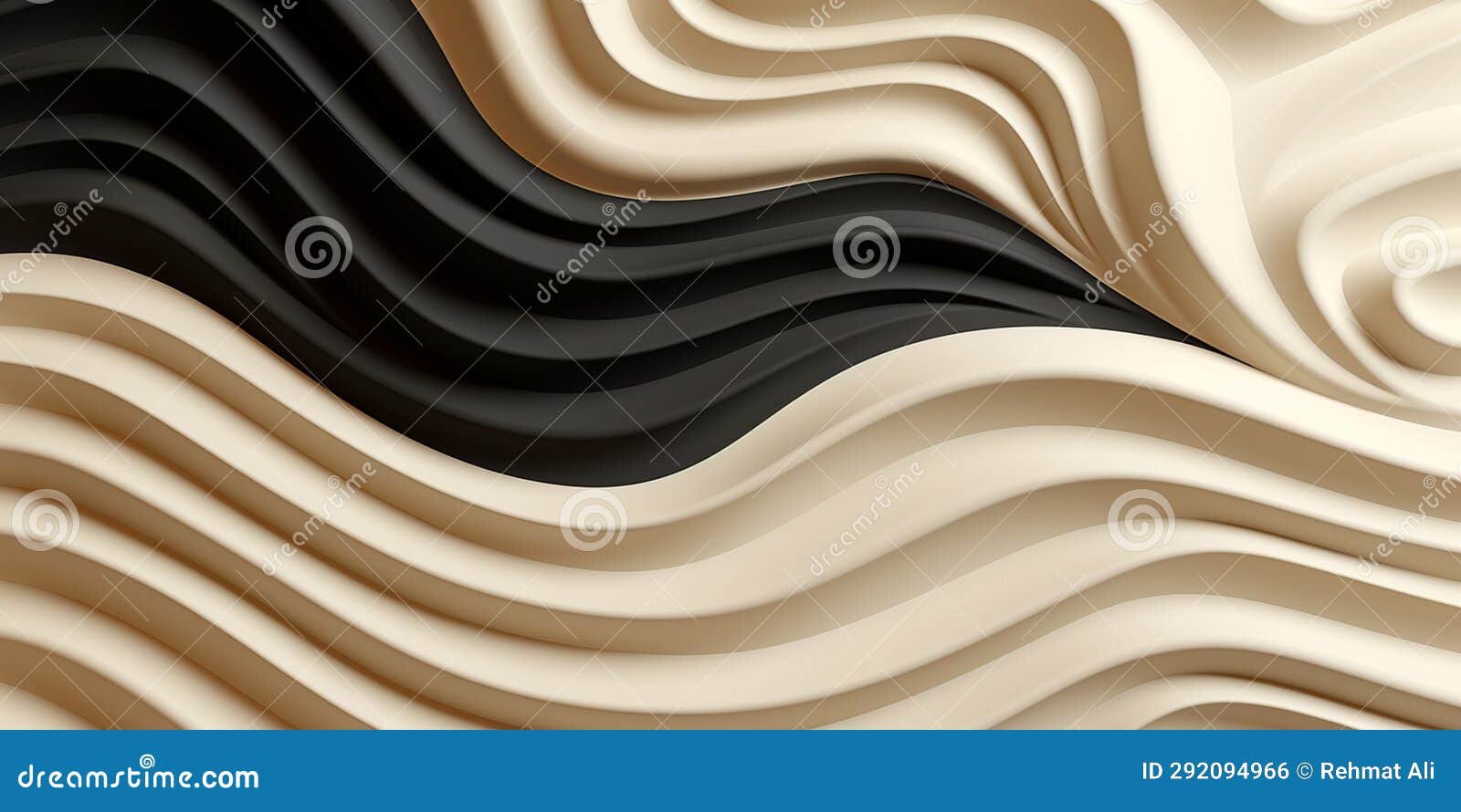 Abstract Geometric Stripe Line Art Design 3d Render Stock Photo - Image ...