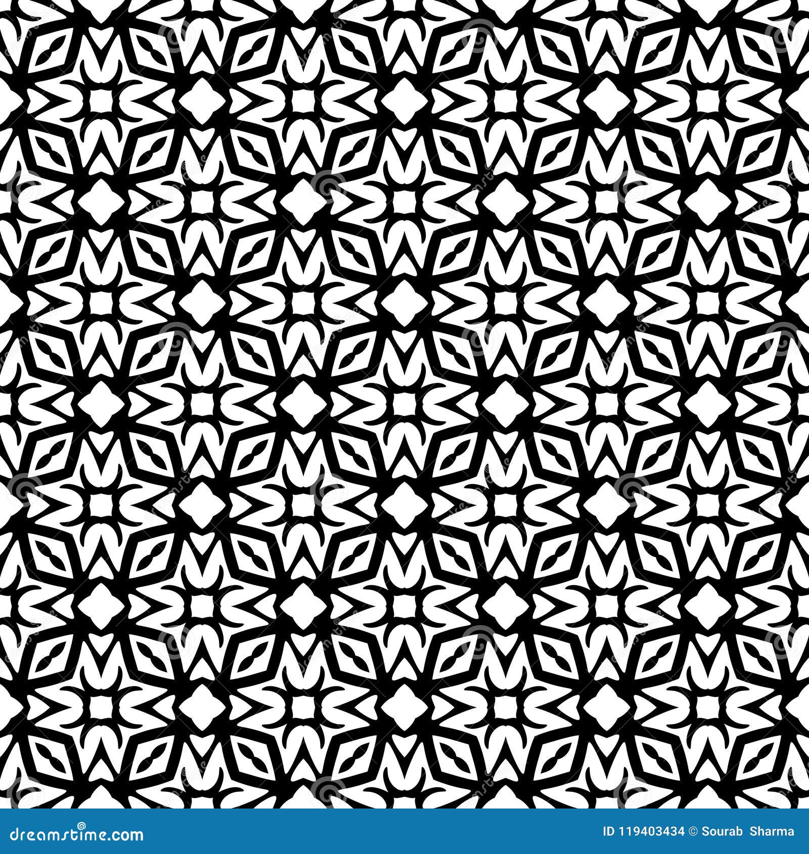 Semless Black Dezine White Back Ground. Triangles, Abstract Stock ...