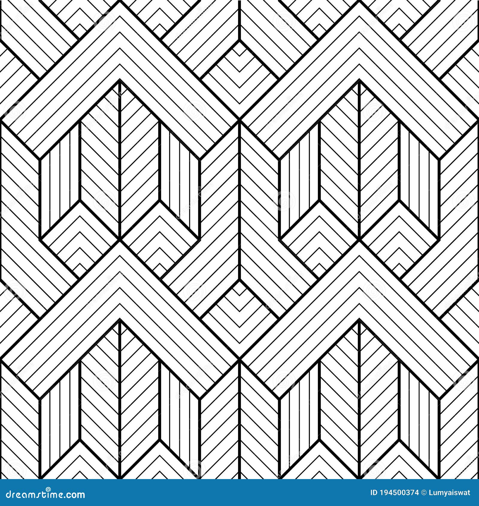 Abstract Geometric Stripes Pattern Stock Vector - Illustration of ...