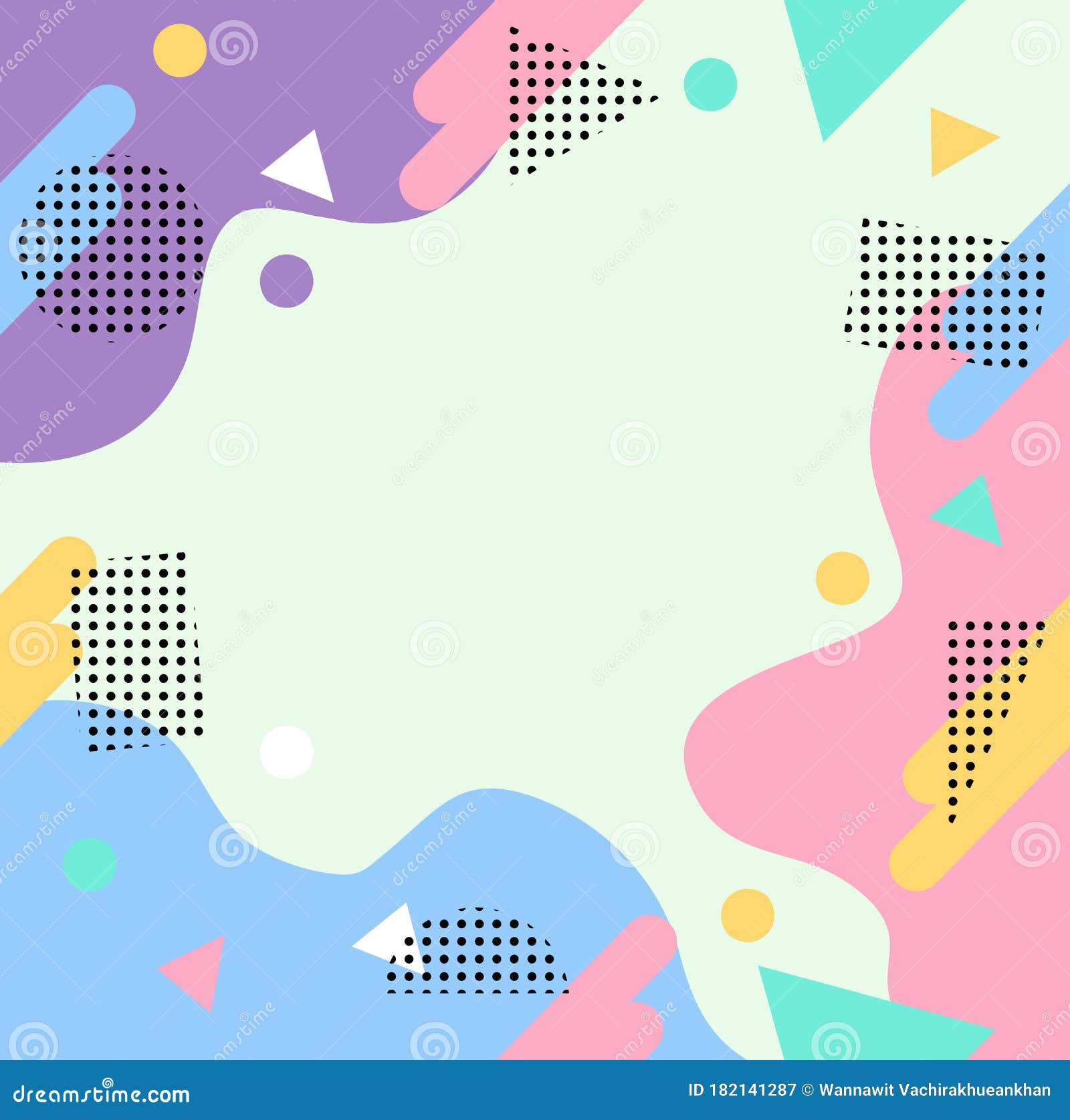 Abstract Geometric Style Pastel Colors Pattern Stock Vector ...