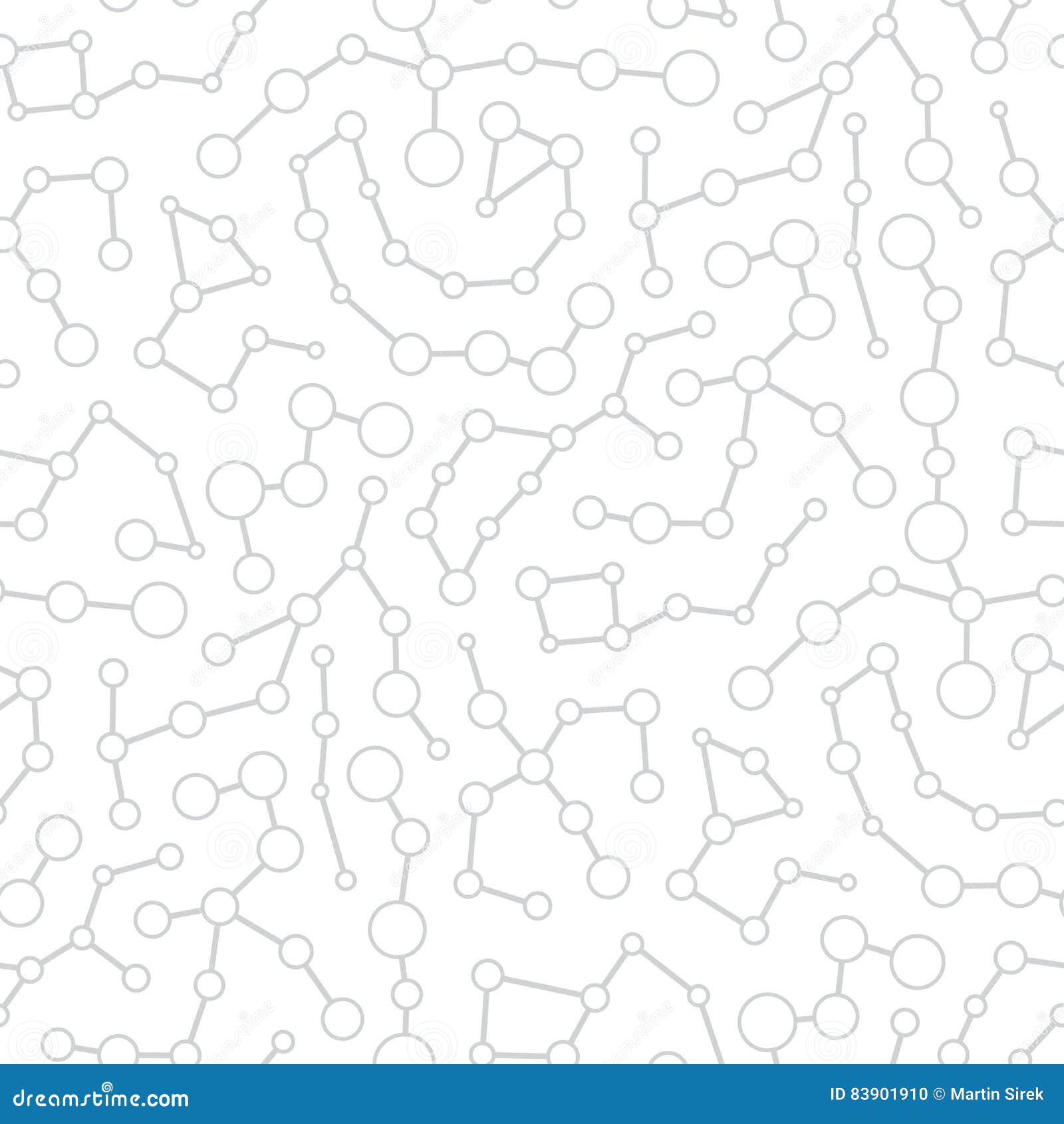 Abstract Geometric Subtle Deco Stars Constellation Pattern Stock Vector ...