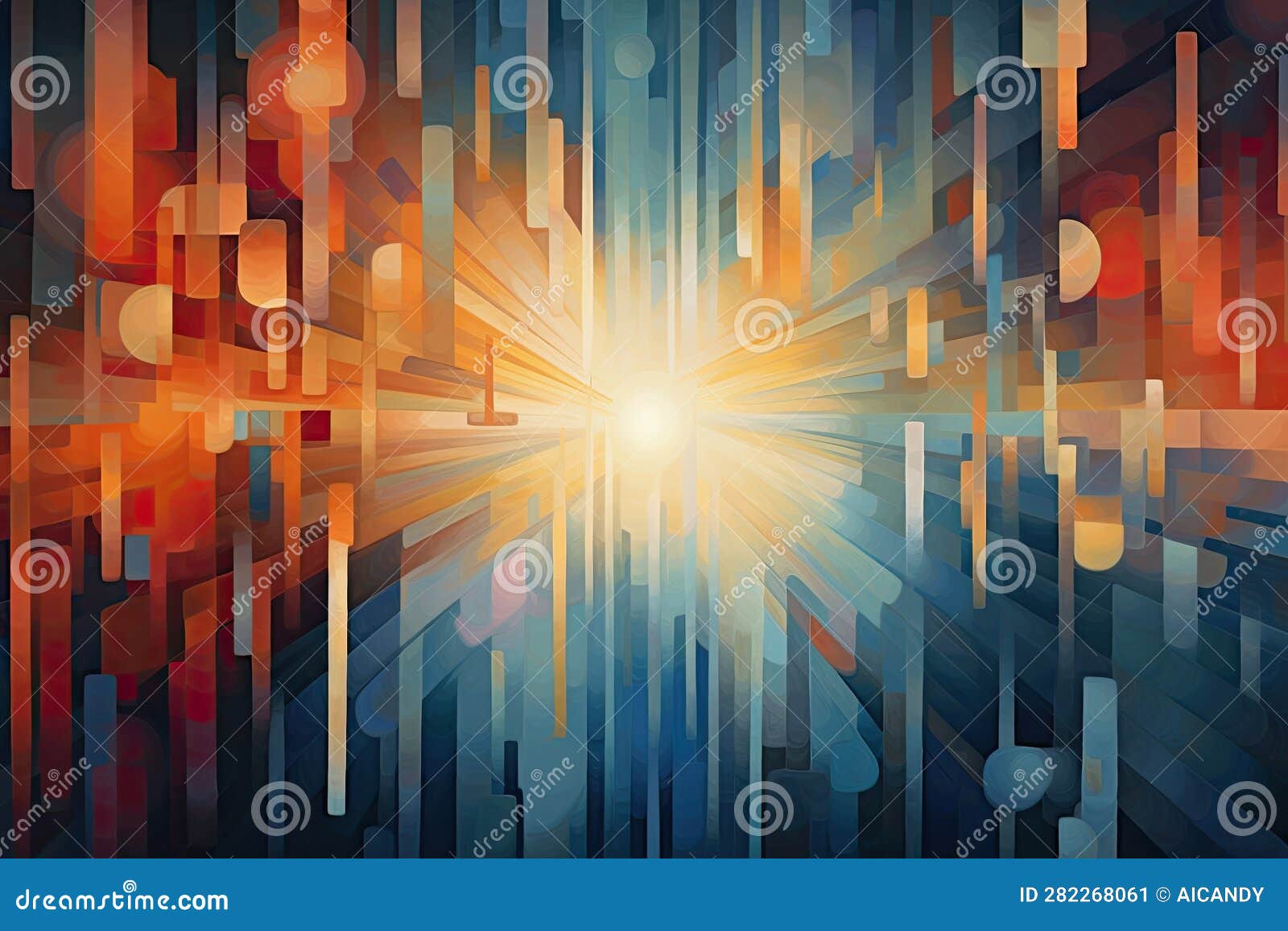 Abstract Geometric Symphony: Mesmerizing Panorama of Abstract Geometric ...