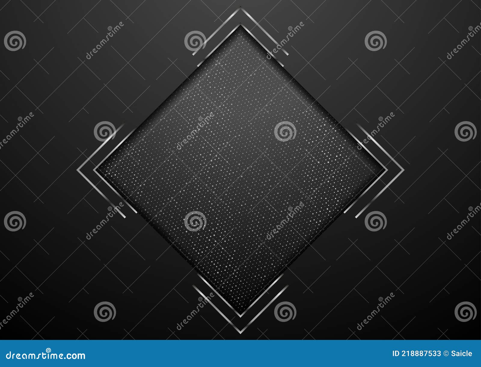 Abstract Geometric Technology Background with Metallic Dots Stock ...
