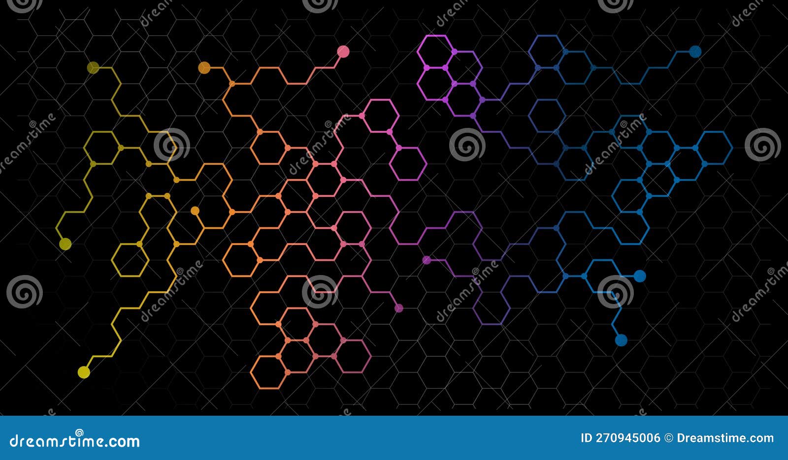 Abstract Geometric Technology and Computer Network Background Stock ...