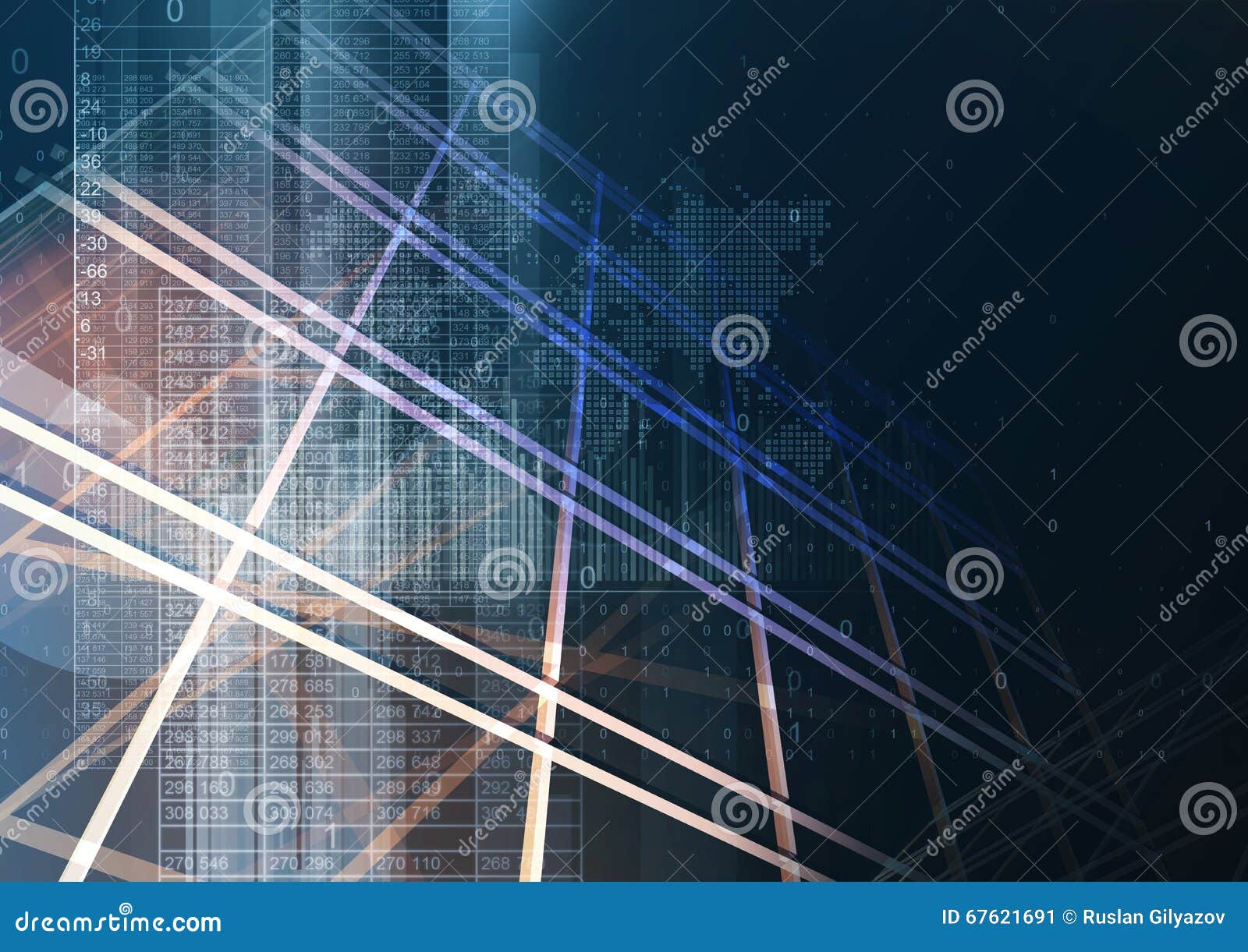 Abstract Geometric Technology Graphic Elements. Stock Image - Image of ...