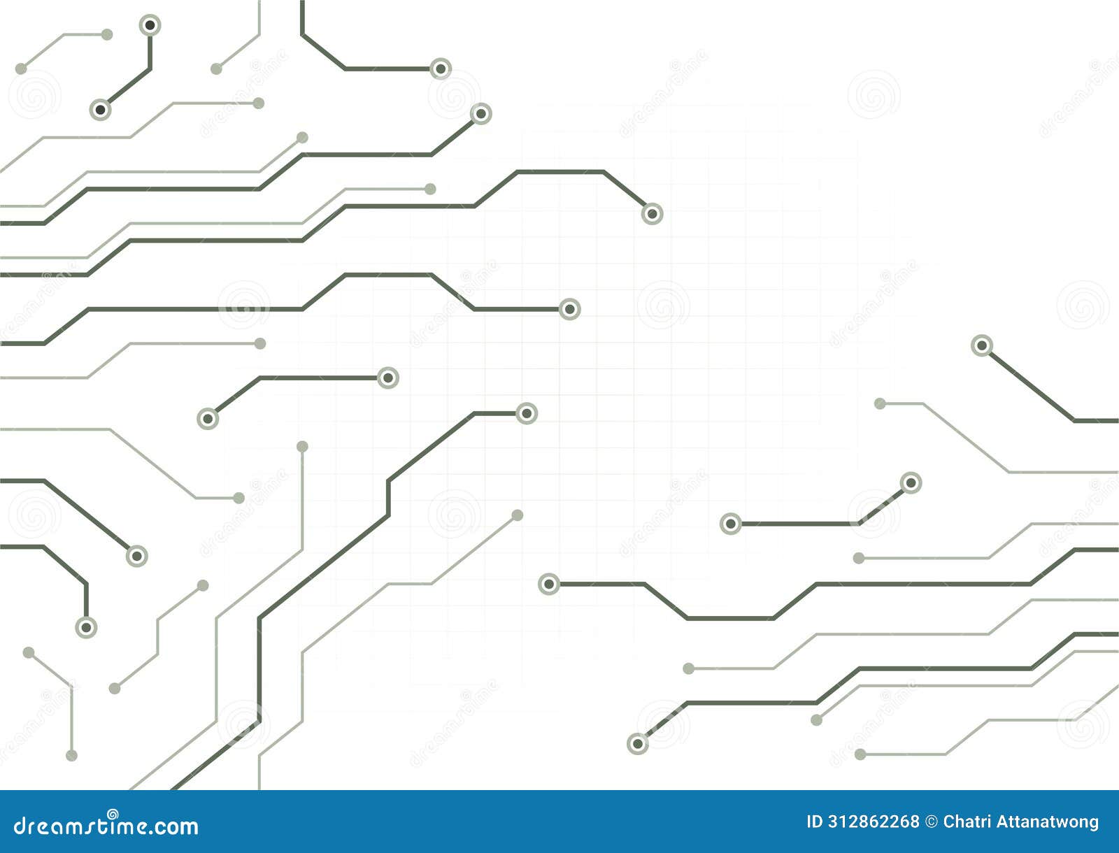 Abstract Geometric Technology Line and Dot Connection Circuit Broad ...
