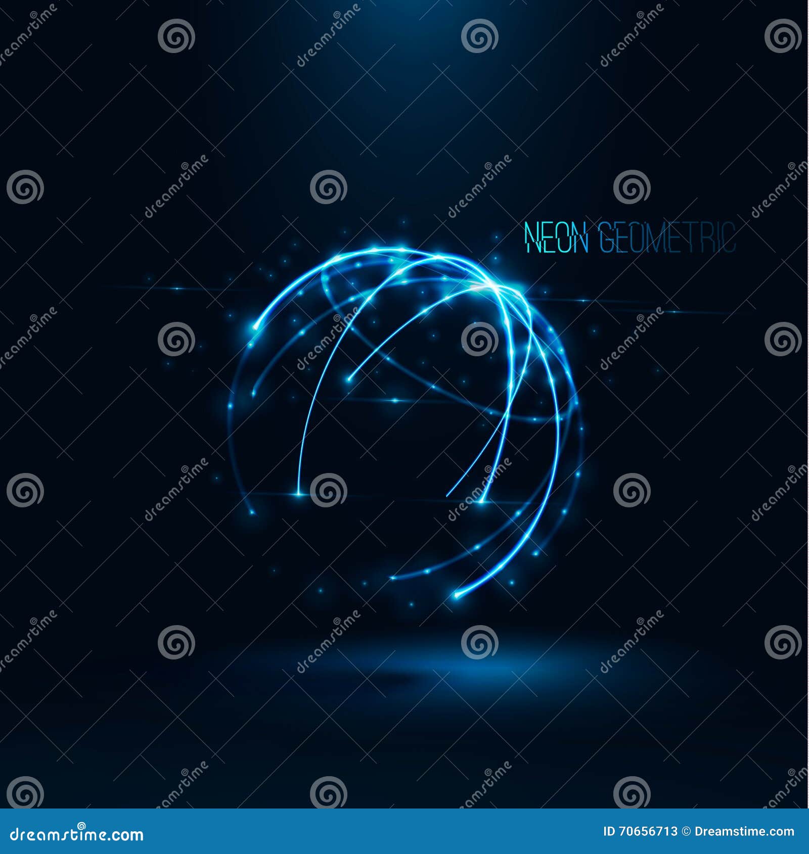 Abstract Geometric Technology Shape Vector Digital 3d Planet ...