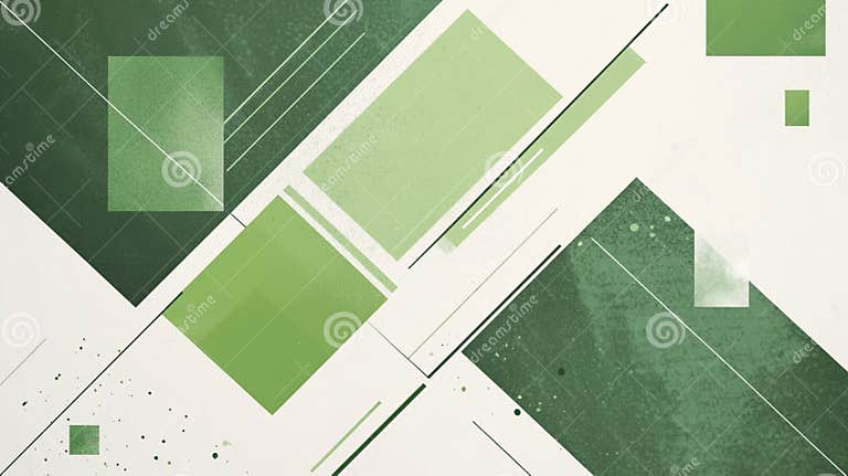 Abstract Geometric Template Featuring Intersecting Lines, Layered Rectangles, Textures and ...