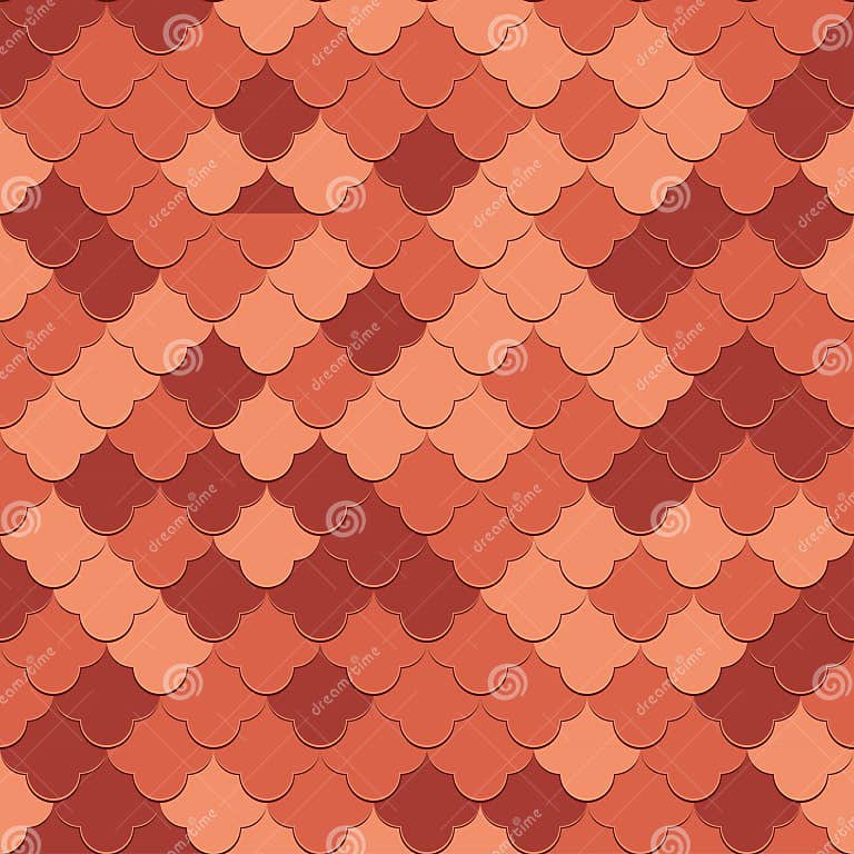 Abstract Geometric Terracotta Round Tile Pattern Seamless Vector Brown ...