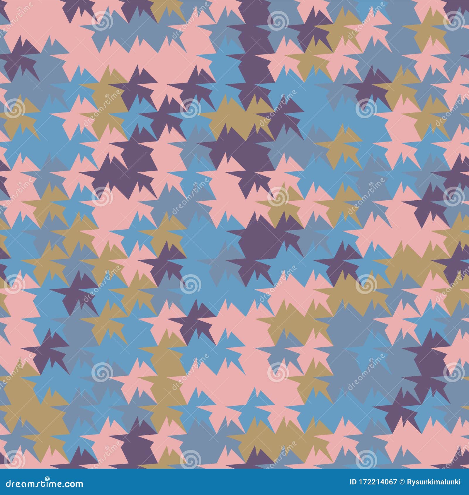 Abstract Geometric Tessellation Seamless Vector Pattern with Identicaly ...