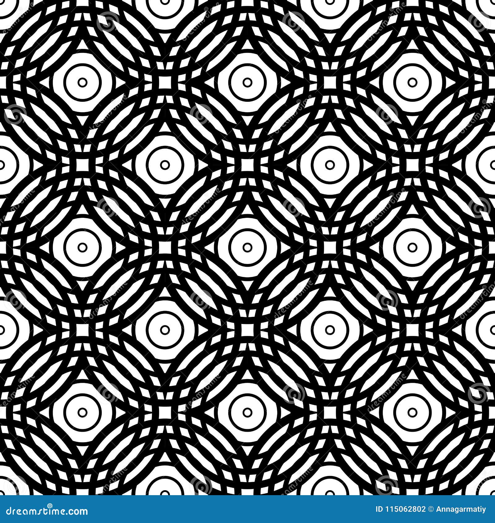 Abstract Geometric Texture with Concentric Circles 2 Stock Vector ...