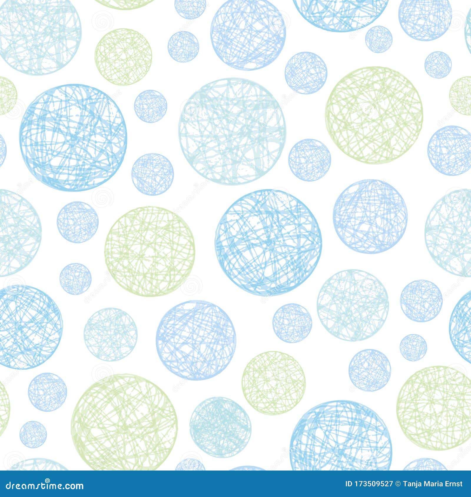 Abstract Geometric Textured Floating Circle Pattern. Stock Vector ...