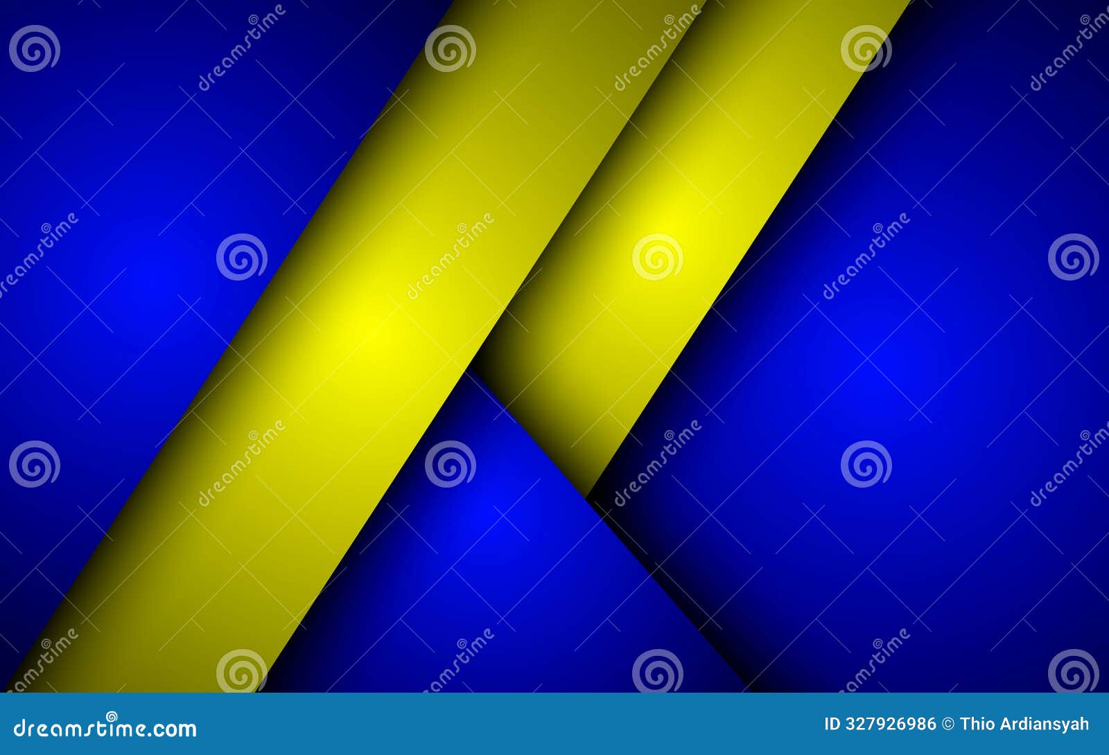 Abstract Geometric Theme Blue and Yellow Squares Overlapping Background ...