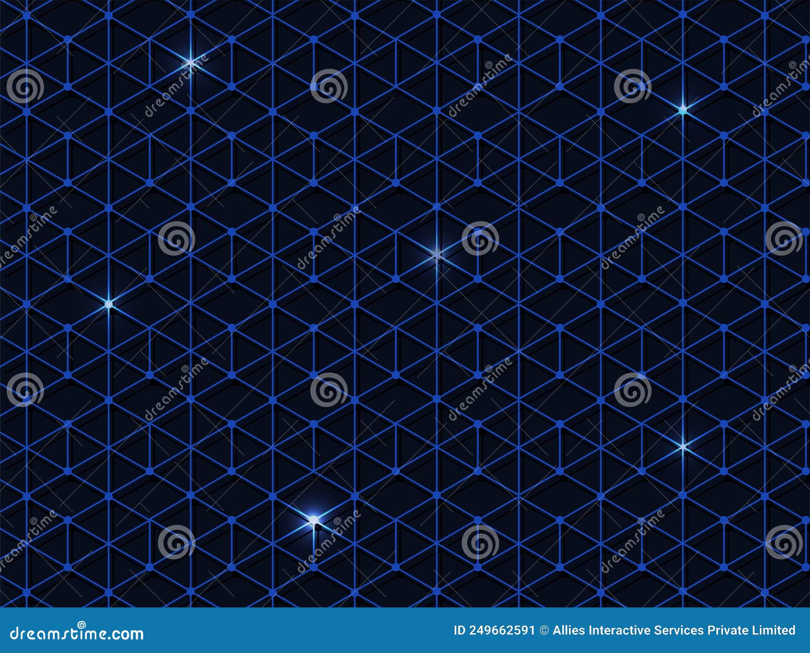 Abstract Geometric Thread Pattern Background with Dots Stock ...