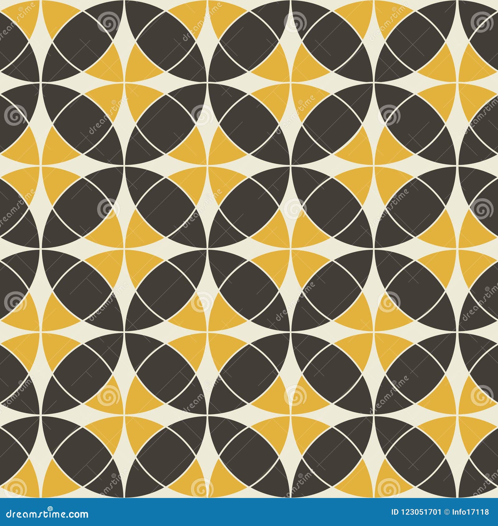 Abstract Geometric Tiles Seamless Vector Pattern Stock Vector ...