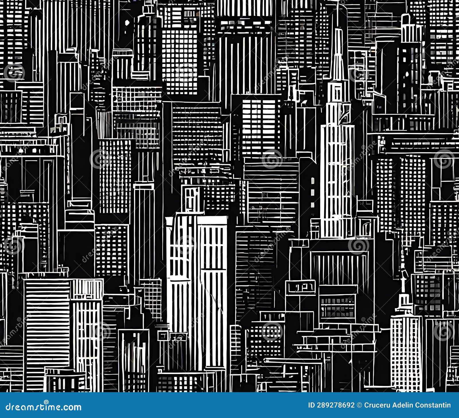 Abstract Geometric Town Design Stock Illustration - Illustration of ...