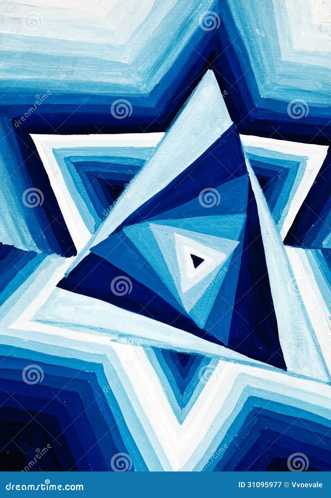 Abstract Geometric Triangular Ornament Stock Illustration ...