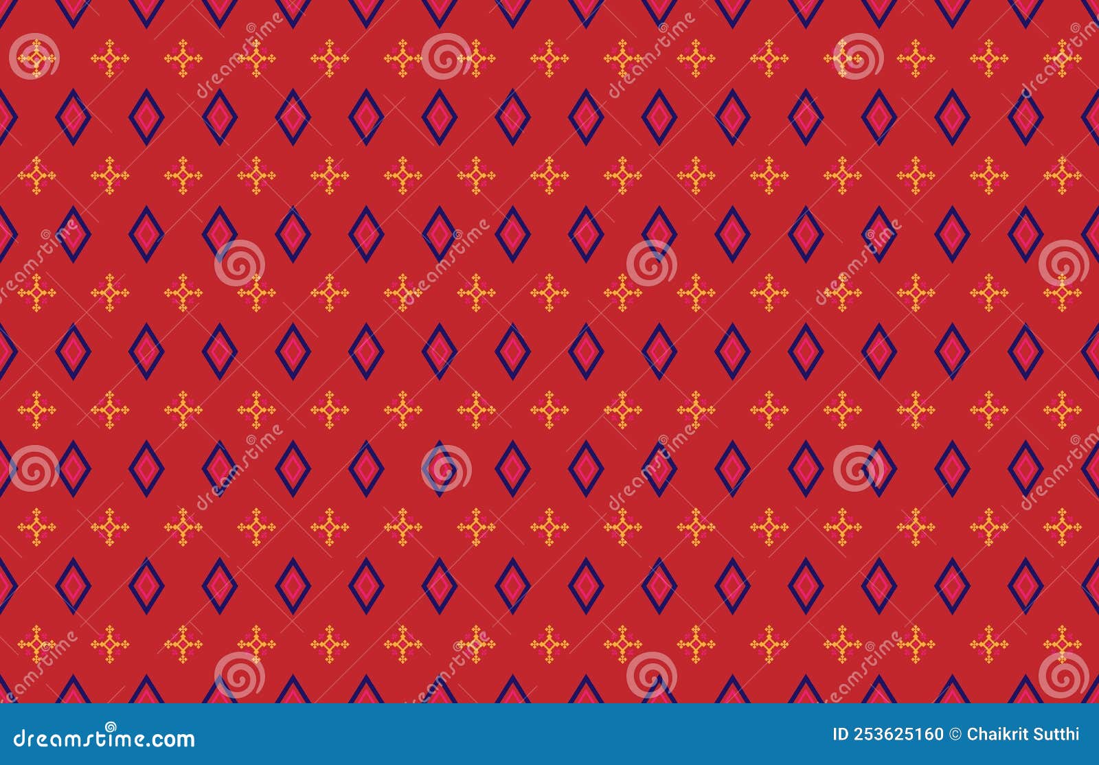 Abstract Geometric and Tribal Patterns, Usage Design Local Fabric ...