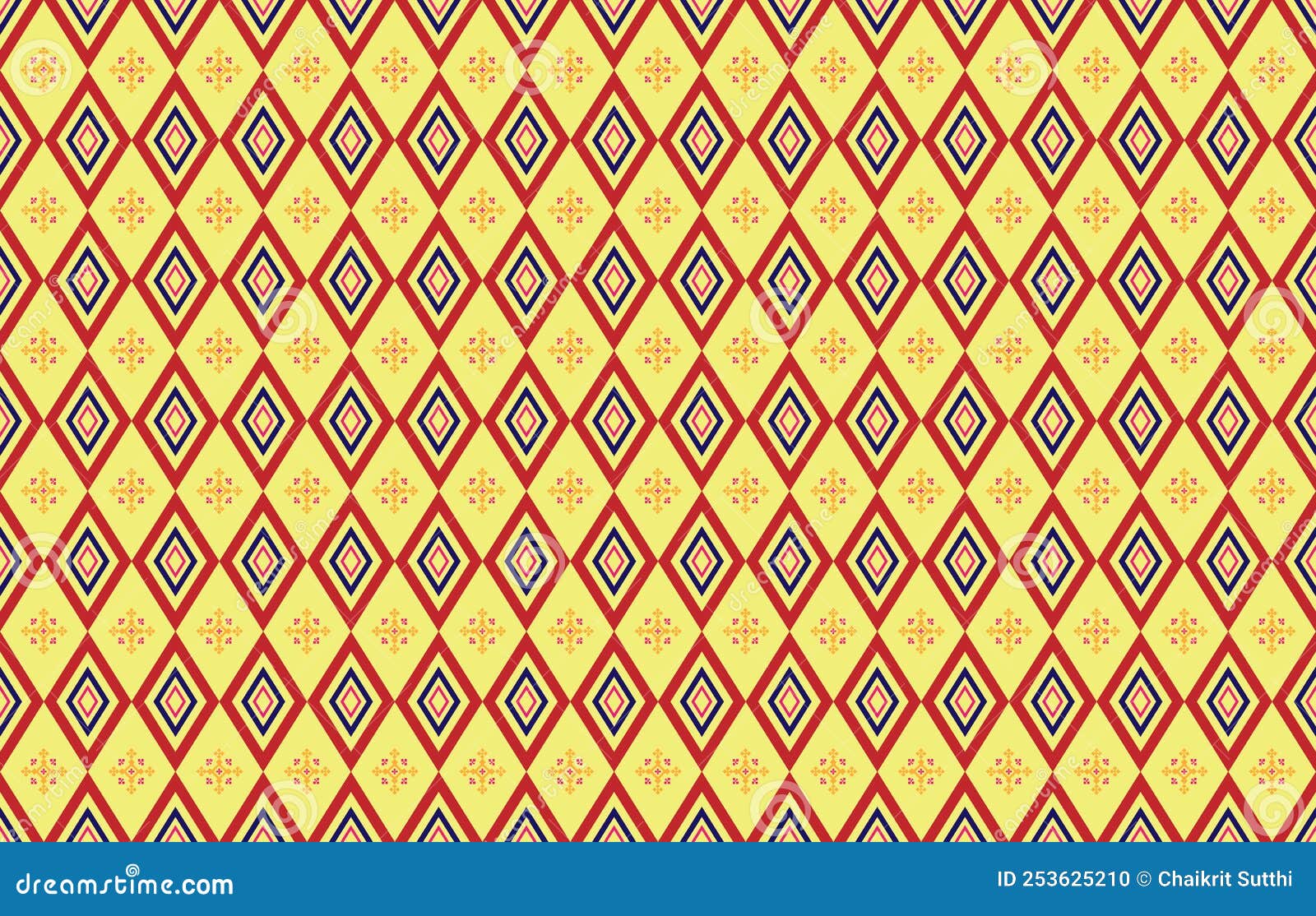 Abstract Geometric and Tribal Patterns, Usage Design Local Fabric ...
