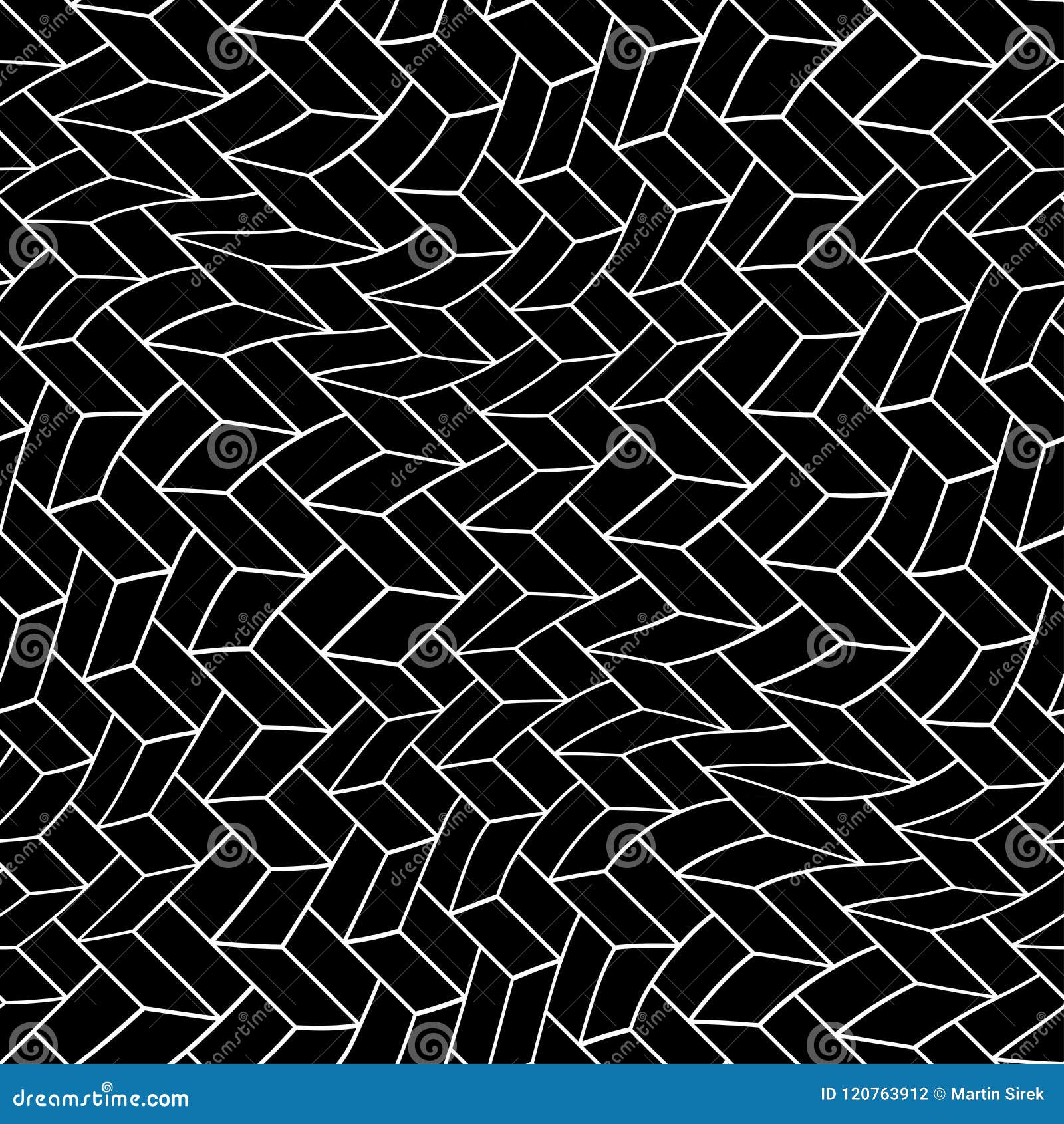 Abstract Geometric Trippy Cubes 3d Illusion Pattern Stock Vector ...