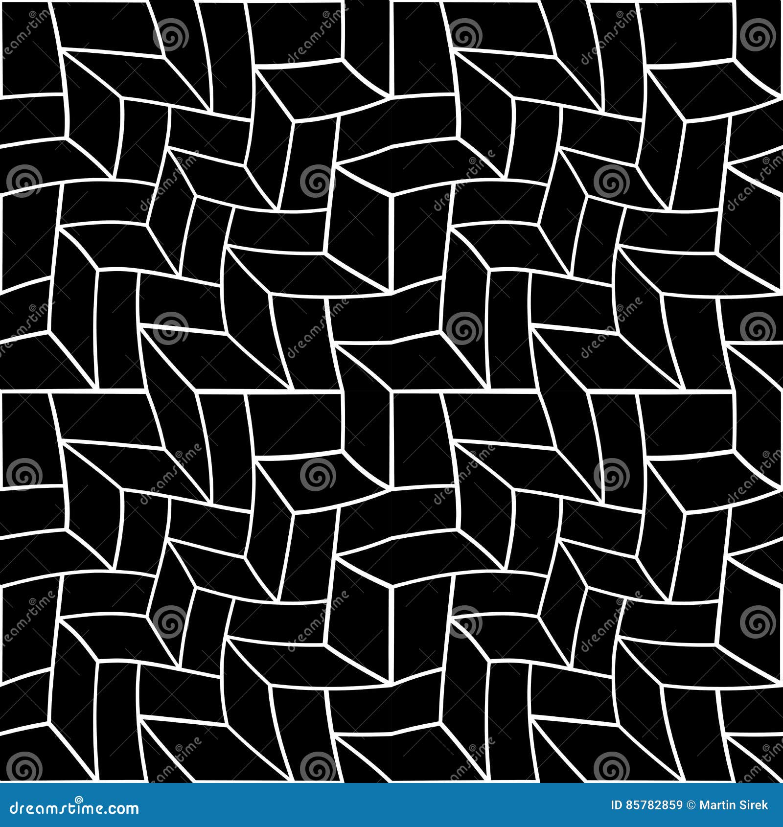 Abstract Geometric Trippy Cubes 3d Illusion Pattern Stock Vector ...