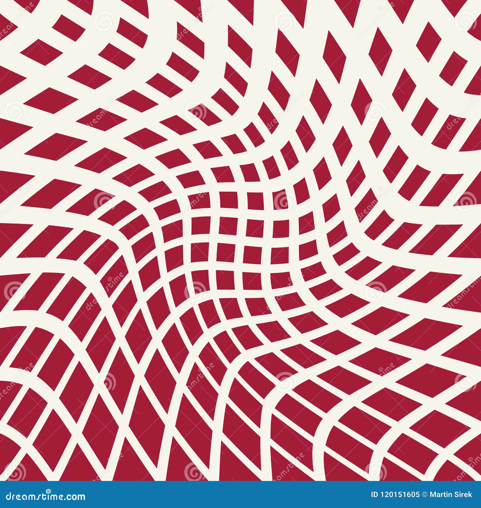 Abstract Geometric Trippy Red Background Pattern Stock Vector ...