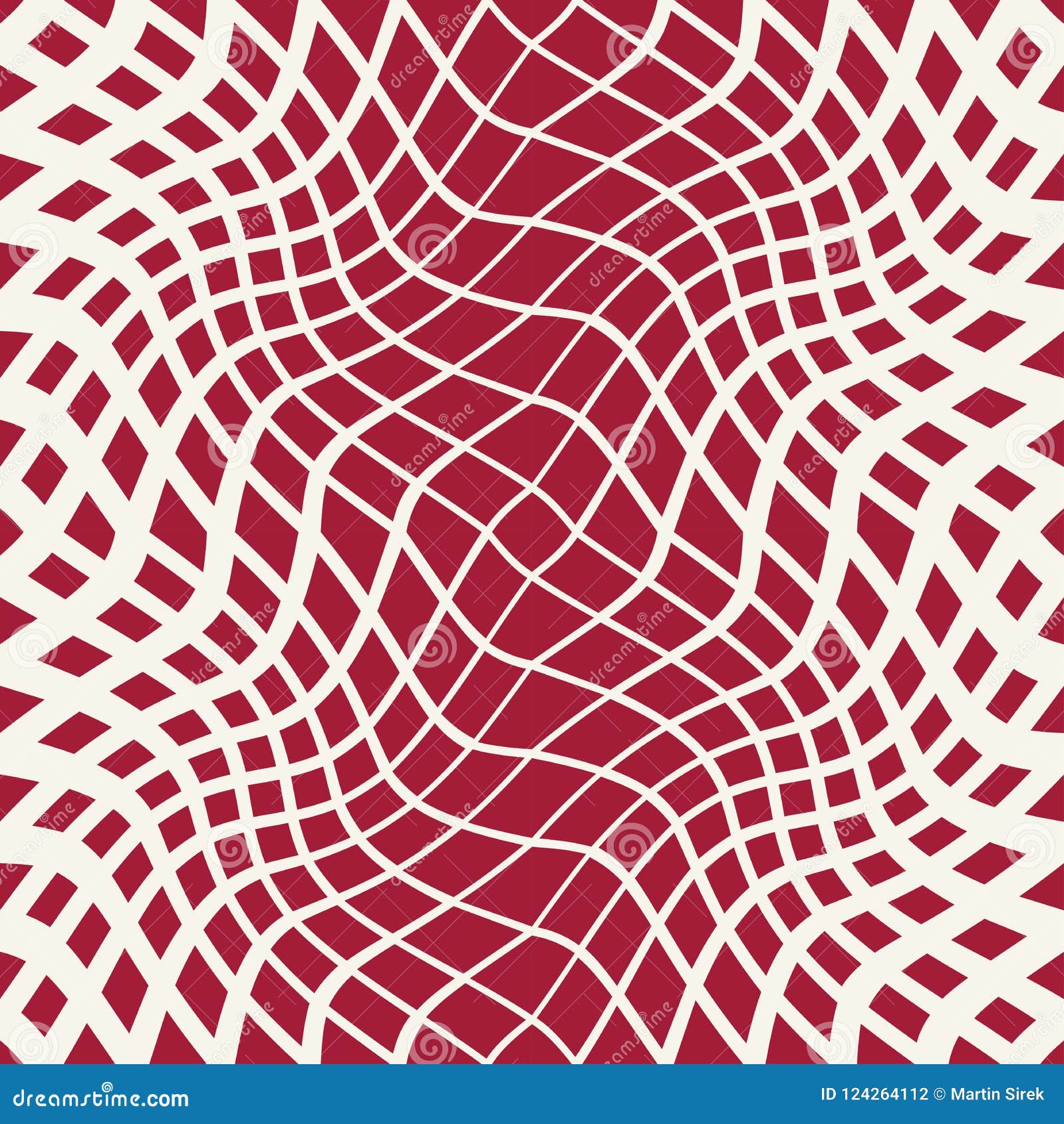 Abstract Geometric Trippy Red Background Pattern Stock Vector ...