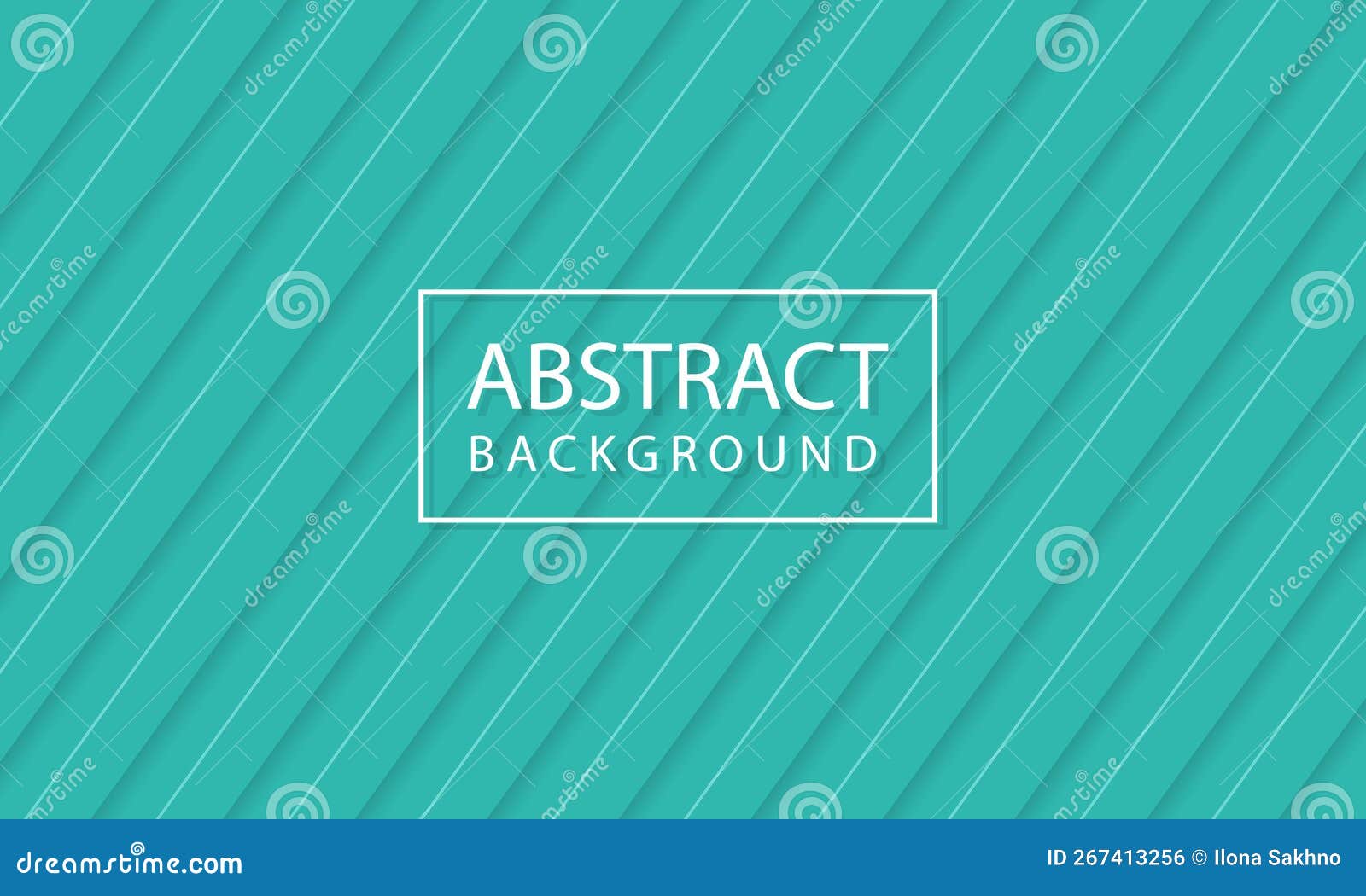 Abstract Geometric Turquoise Color Background. Vector, Illustration ...