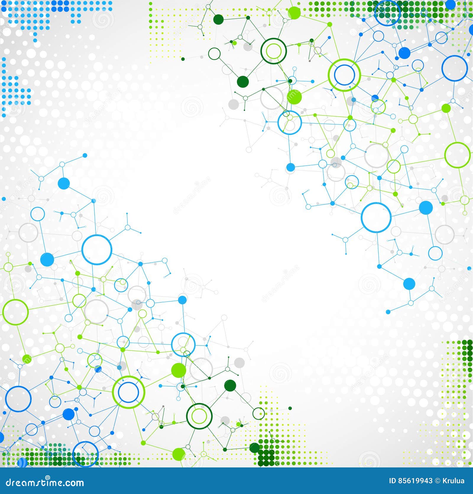 Abstract Geometric Vector Background. Circle Technology or Science ...