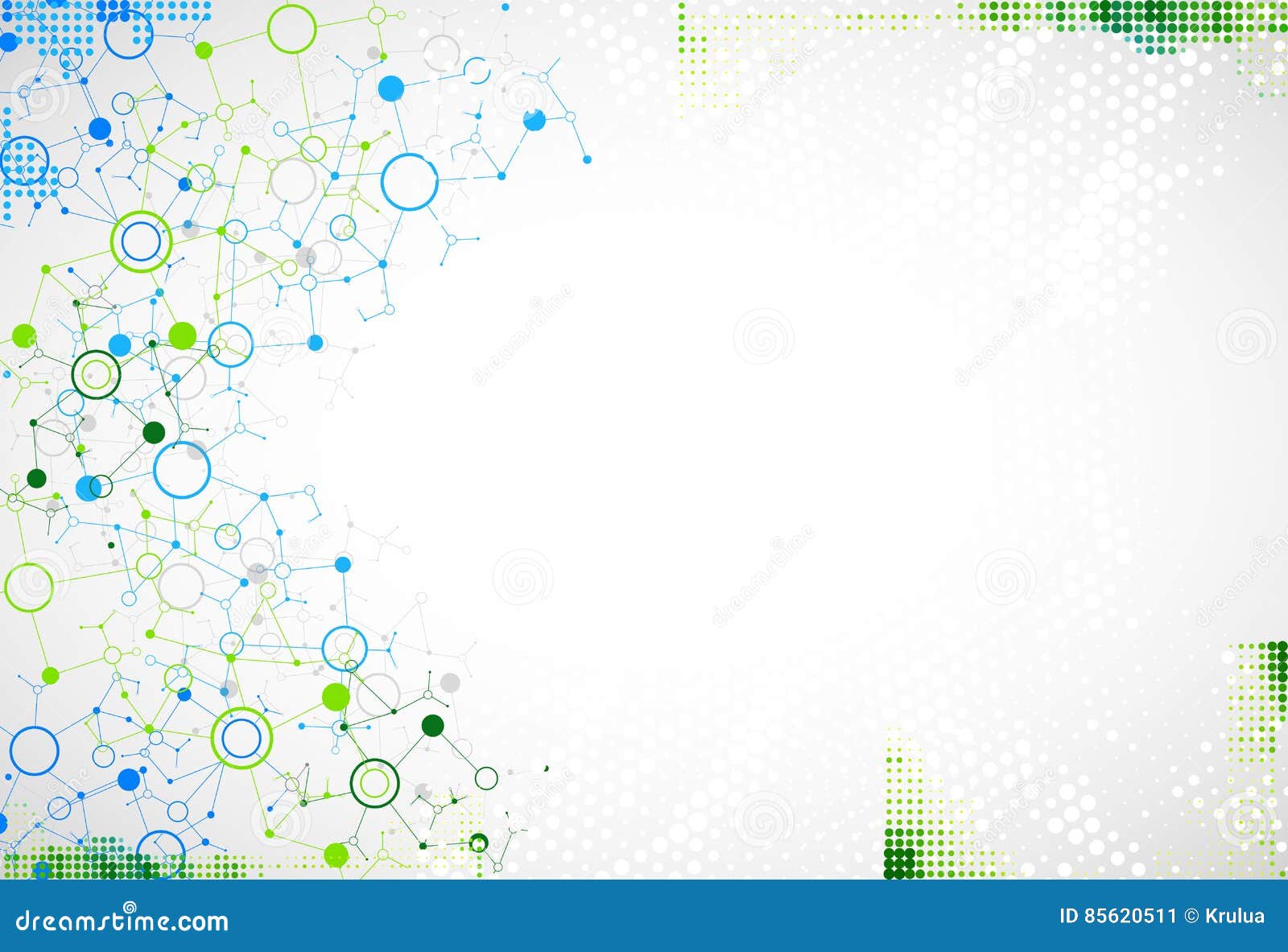 Abstract Geometric Vector Background. Circle Technology or Science ...