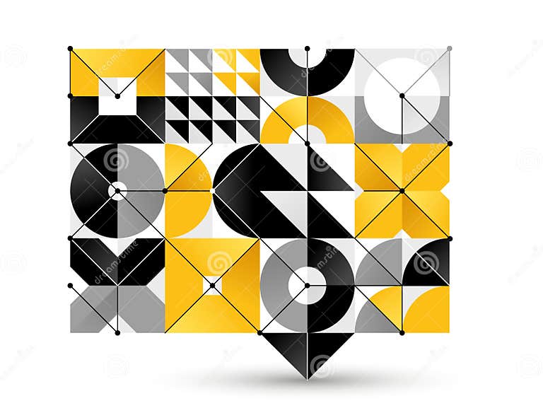 Abstract Geometric Vector Background Isolated, Tech Style Engine Looks ...