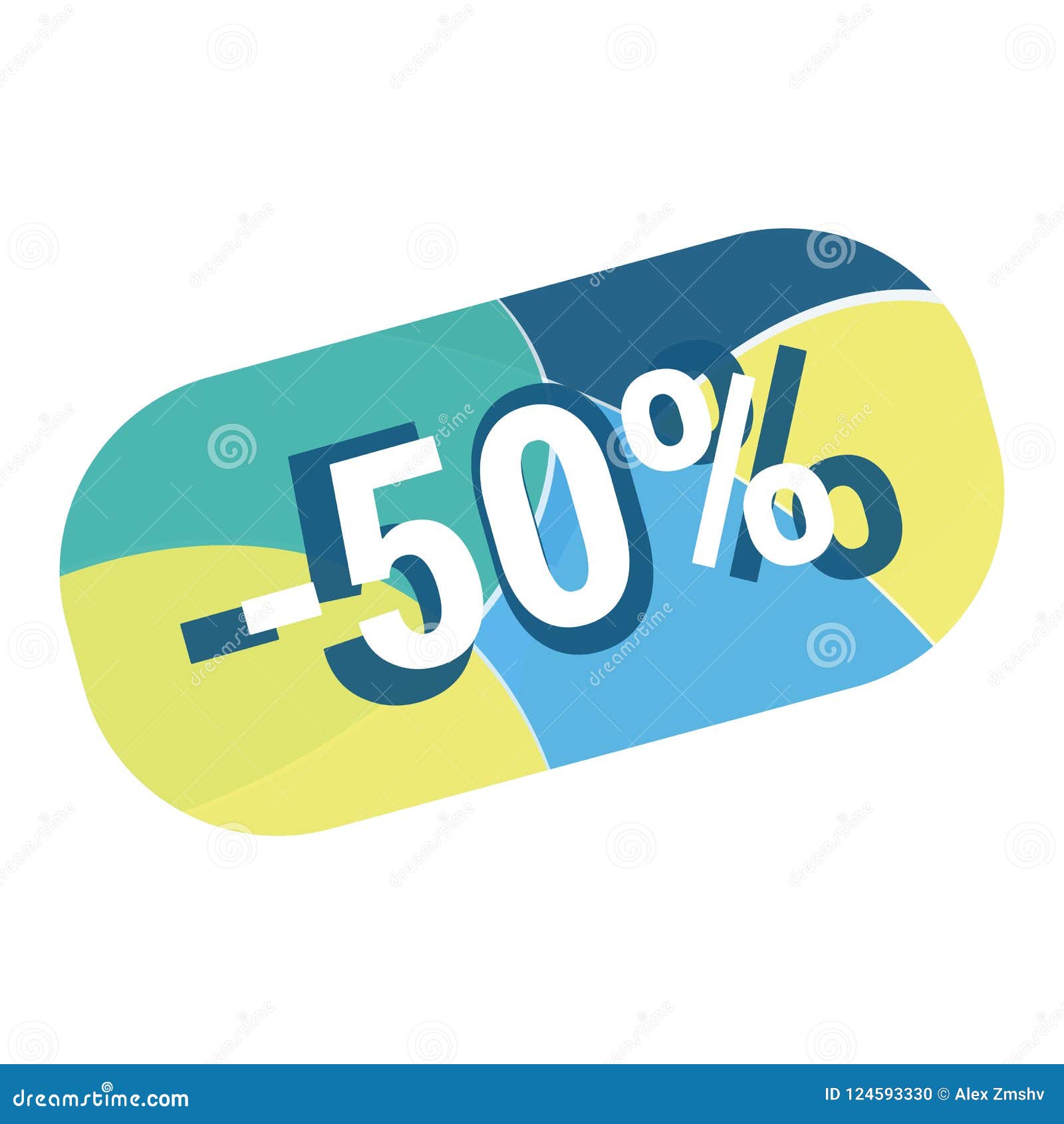 Abstract Geometric Vector Discount Button Stock Vector - Illustration ...