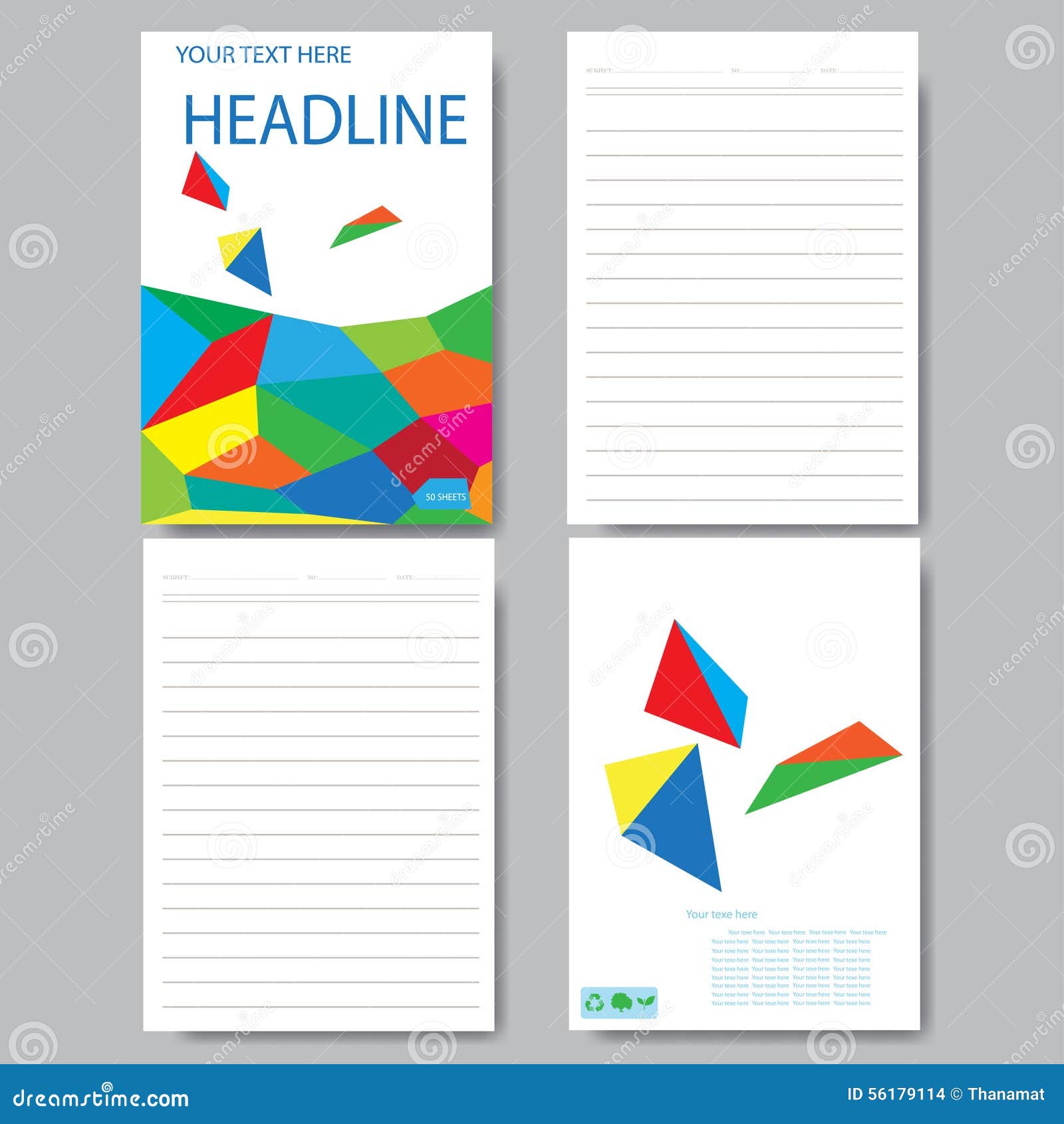 Abstract Geometric Vector Template. Stock Vector - Illustration of ...