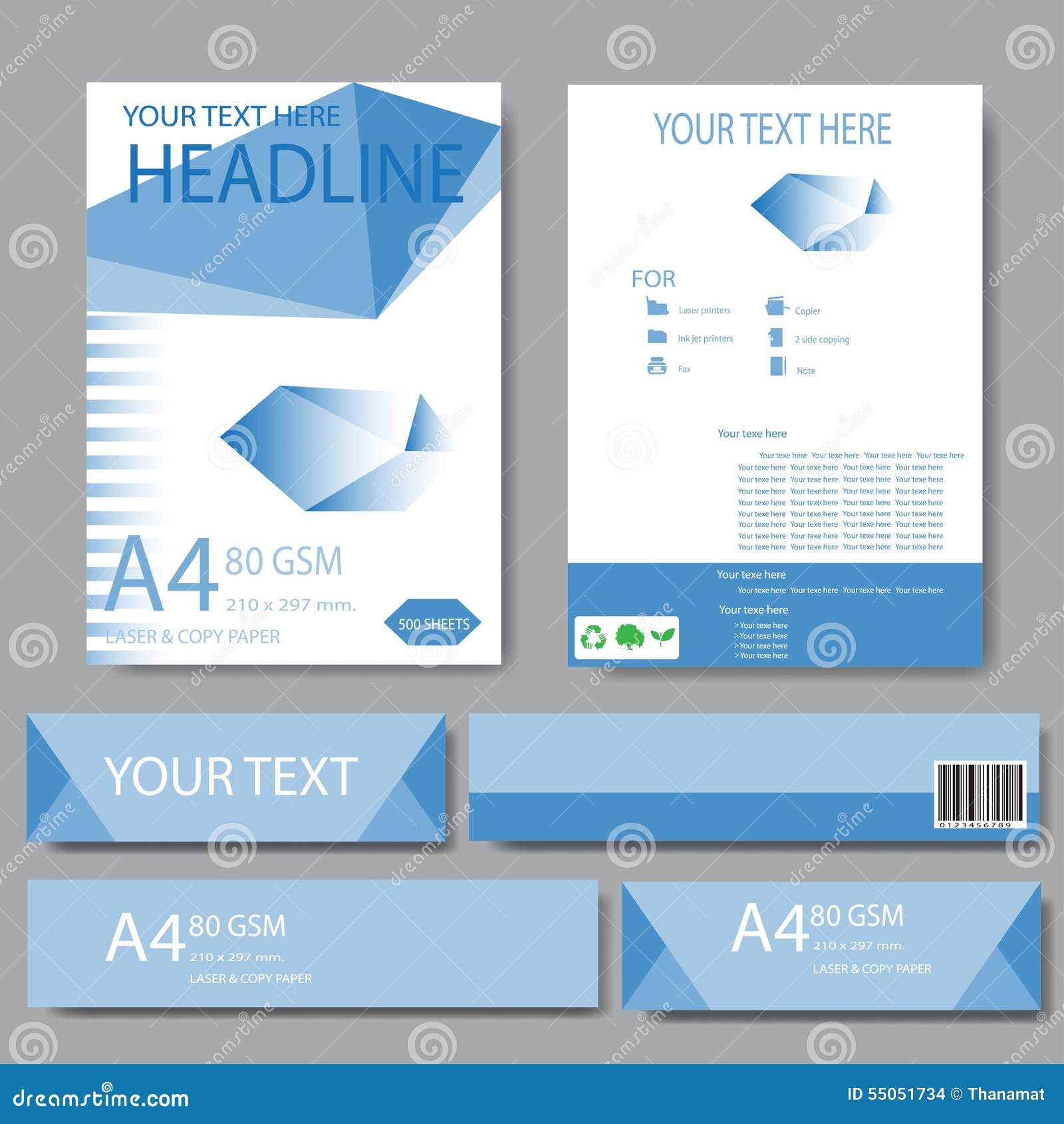 Abstract Geometric Vector Template. Stock Vector - Illustration of ...