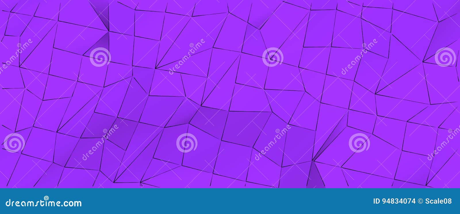 Abstract Geometric Violet Background. 3D Illustration for Web or Cover ...