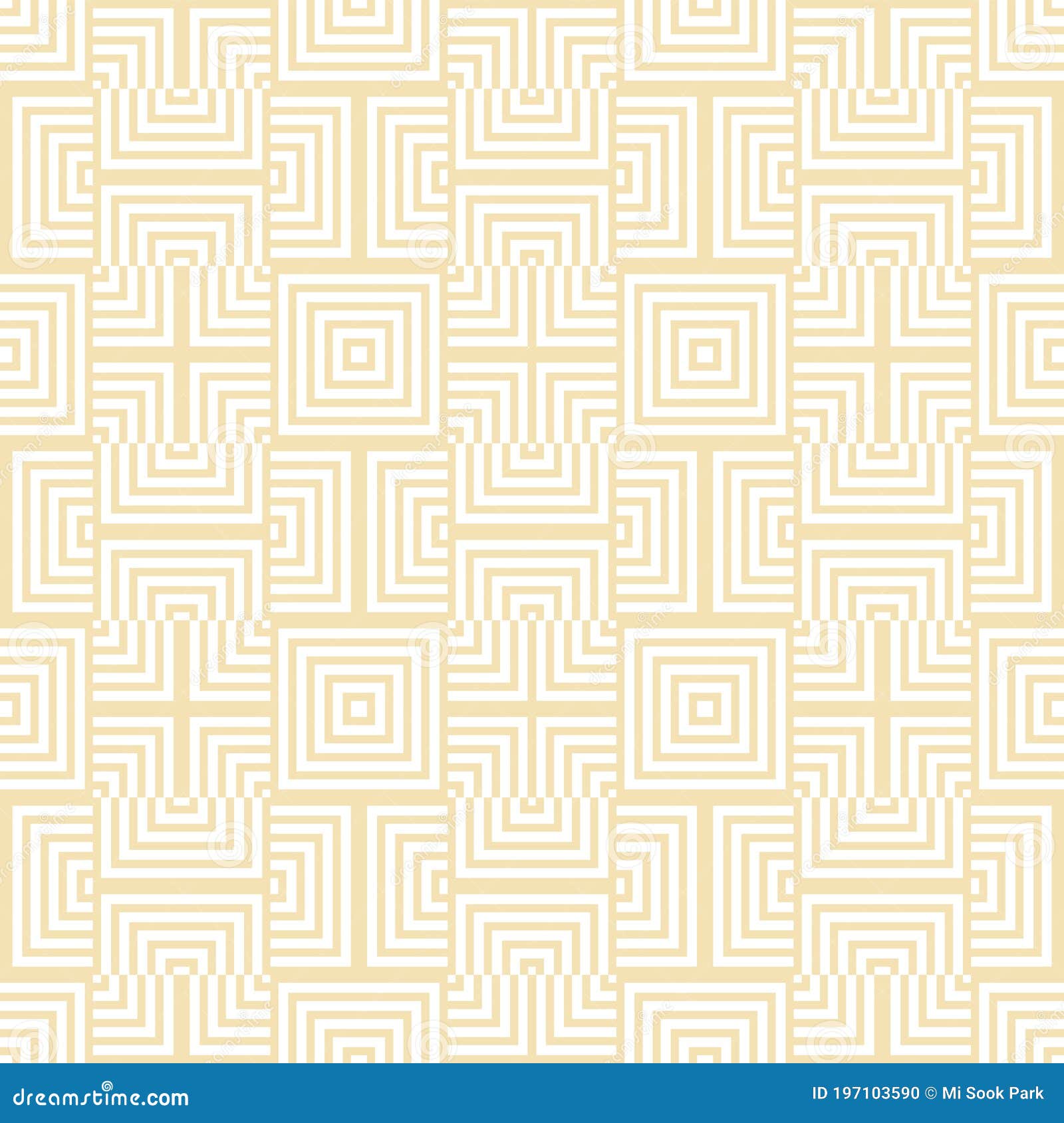 Abstract Geometric White Square, Line Seamless Pattern on White ...