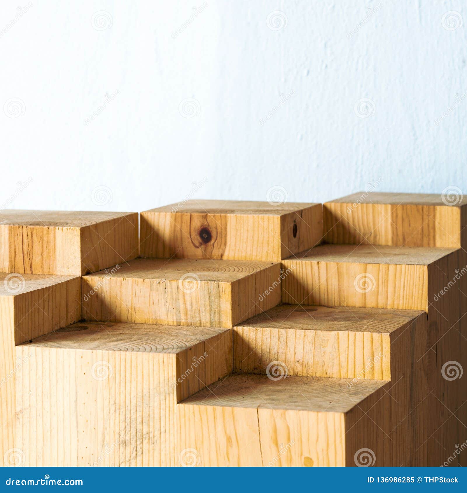 Abstract Geometric Wood stock image. Image of design - 136986285