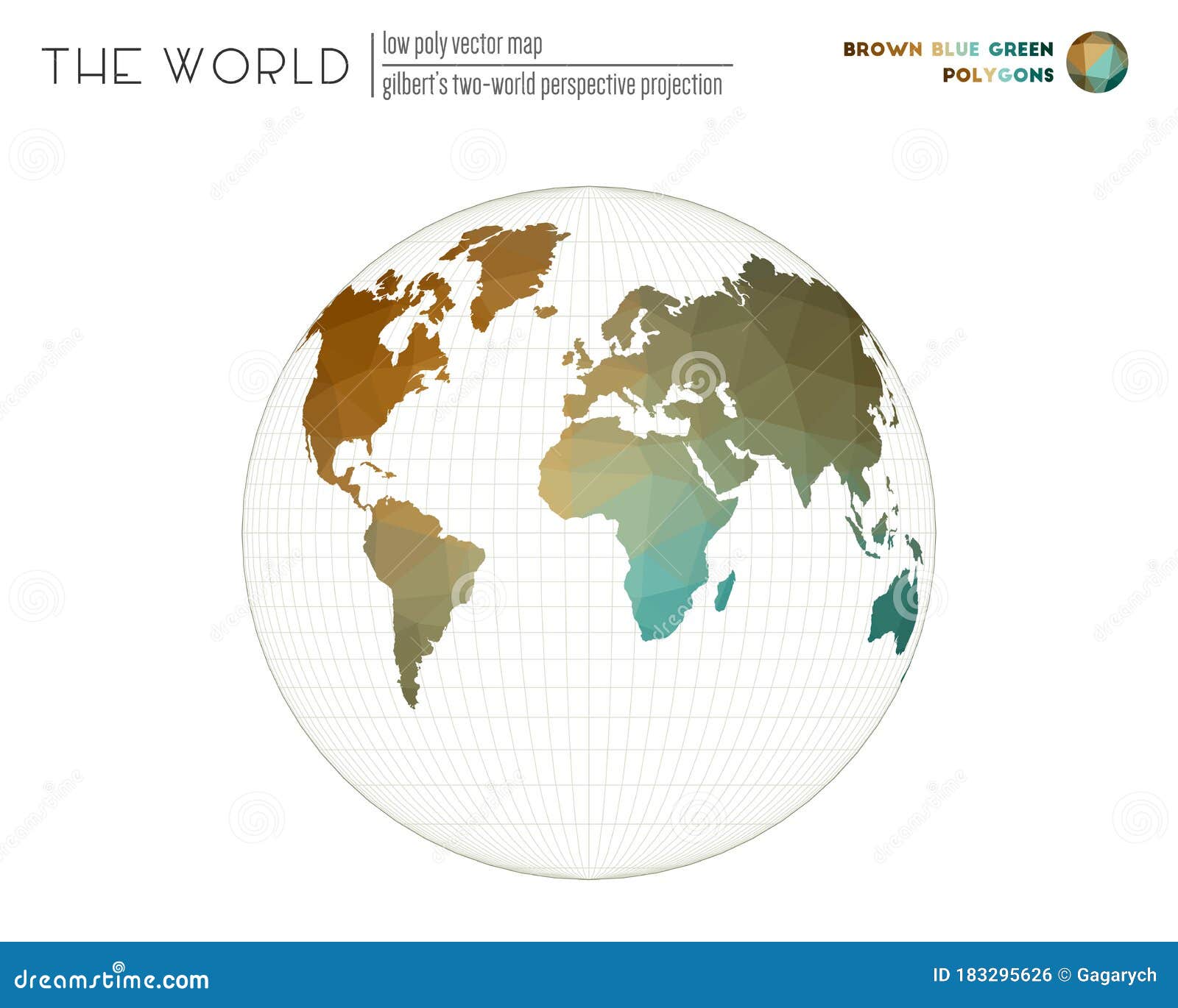 Abstract Geometric World Map. Stock Vector - Illustration of location ...