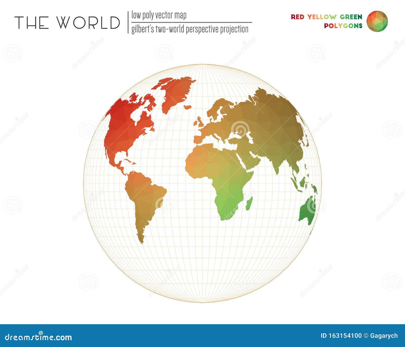 Abstract Geometric World Map. Stock Vector - Illustration of graphic ...