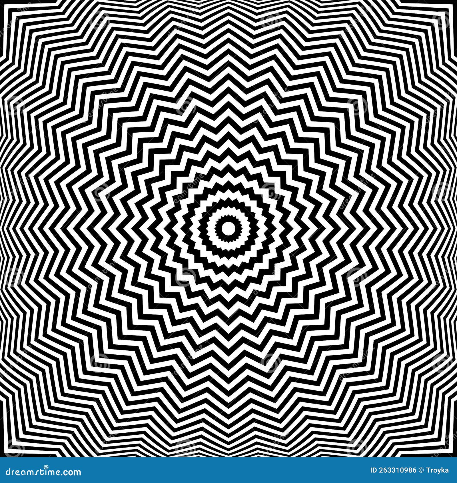 Abstract Geometric Zig Zag Lines Op Art Pattern. 3D Effect Stock Vector ...