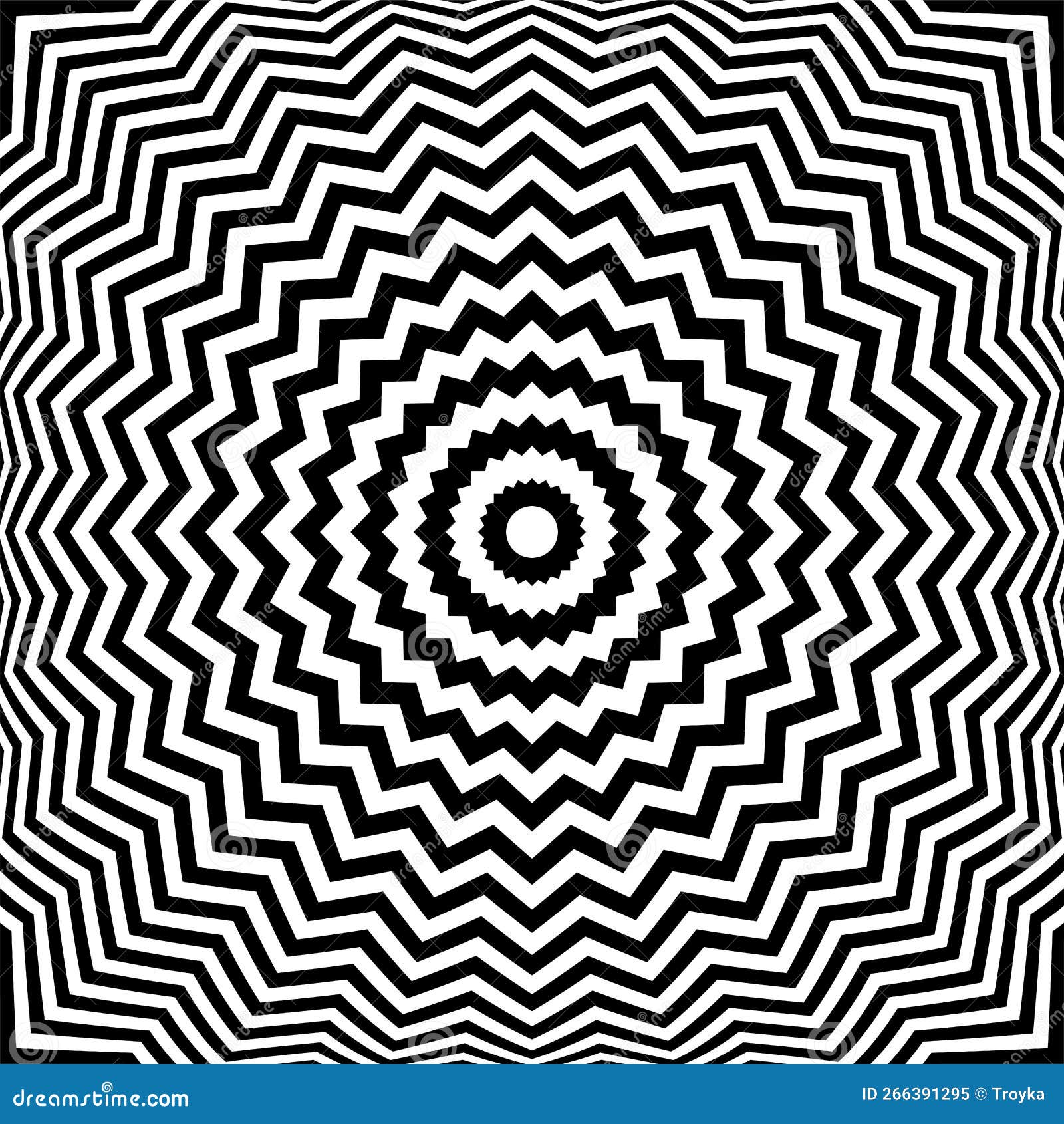 Abstract Geometric Zig Zag Lines Op Art Pattern. 3D Effect Stock Vector ...