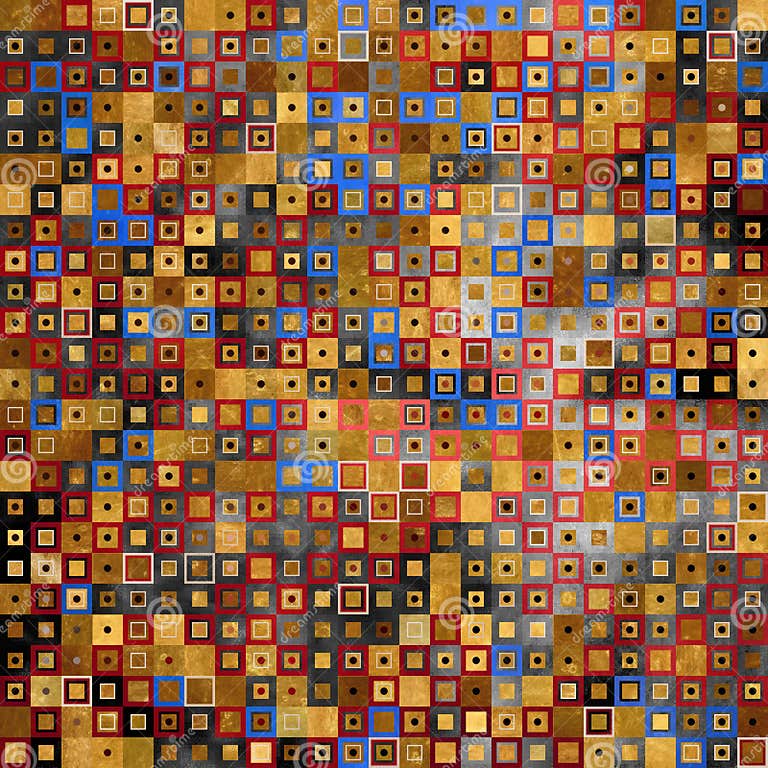 Abstract Geometrical Background. Pattern with Random Shapes and Colors ...