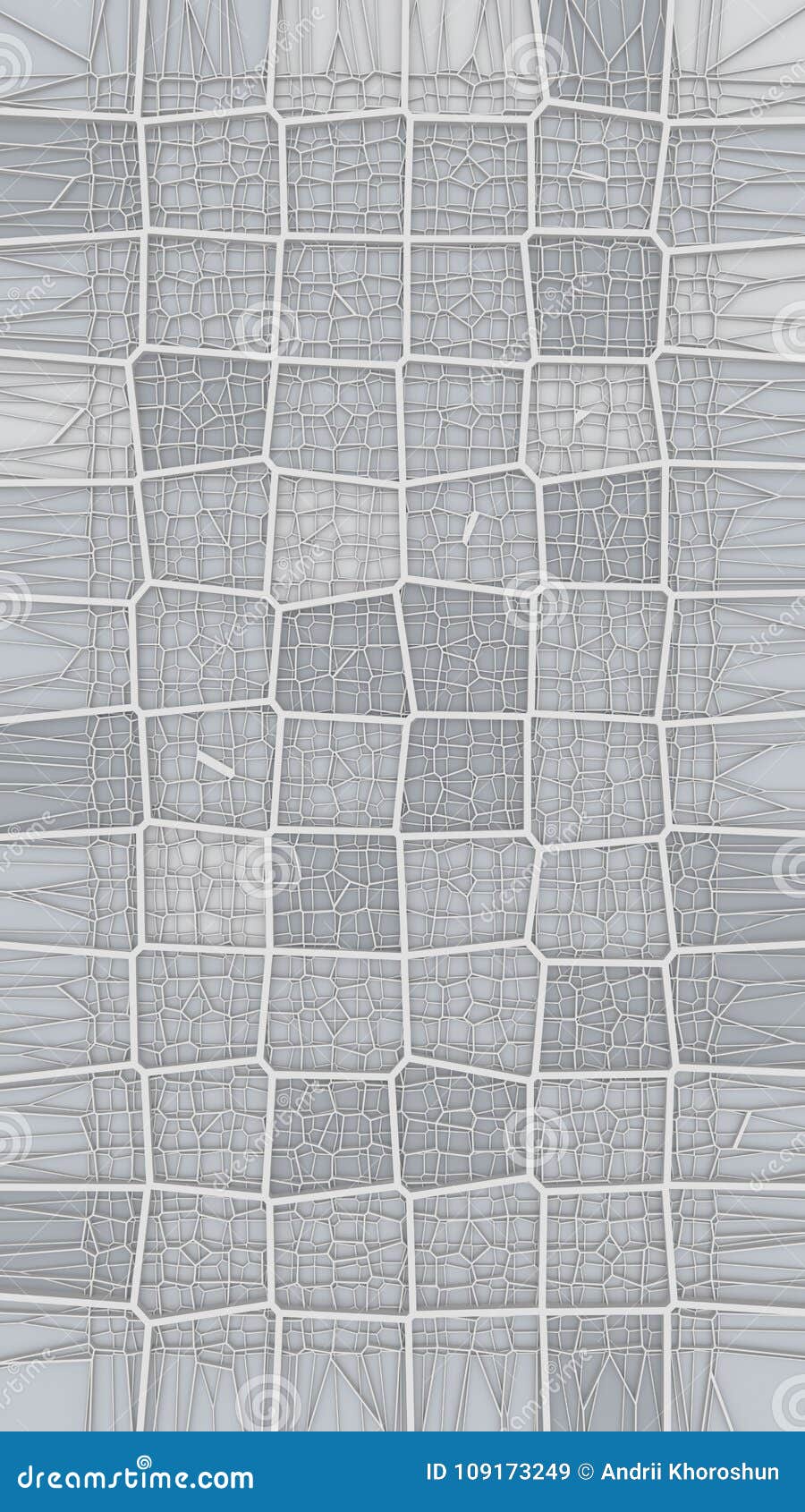 Abstract Geometrical Concept Voronoi Low Poly Tesselated Pattern. 3d ...