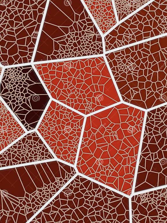 Abstract Geometrical Concept Voronoi Low Poly Tesselated Pattern. 3d ...