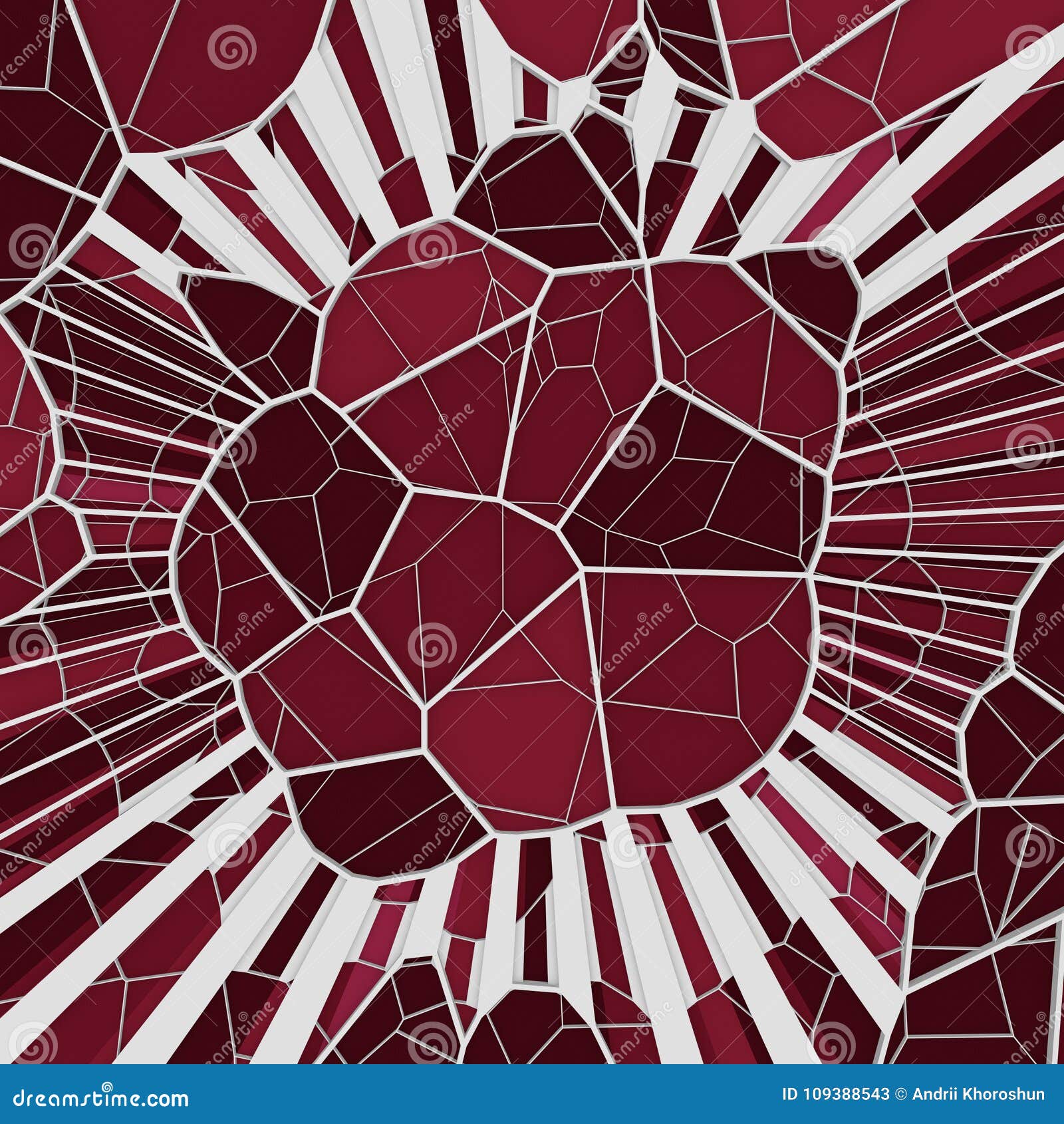 Abstract Geometrical Concept Voronoi Low Poly Tesselated Pattern. 3d ...