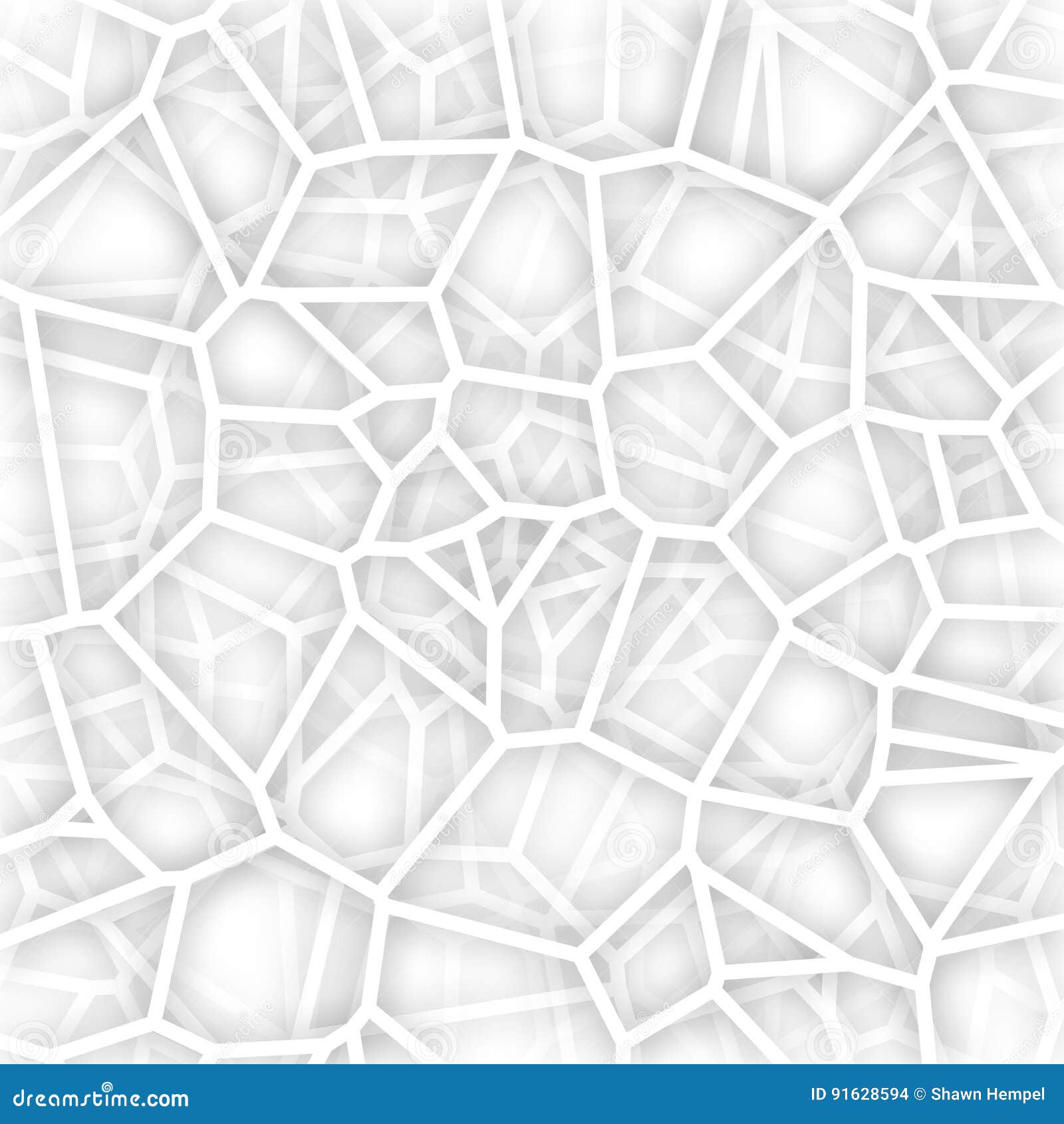 Abstract Geometrical Science Concept Voronoi Low Poly Triangle T Stock ...