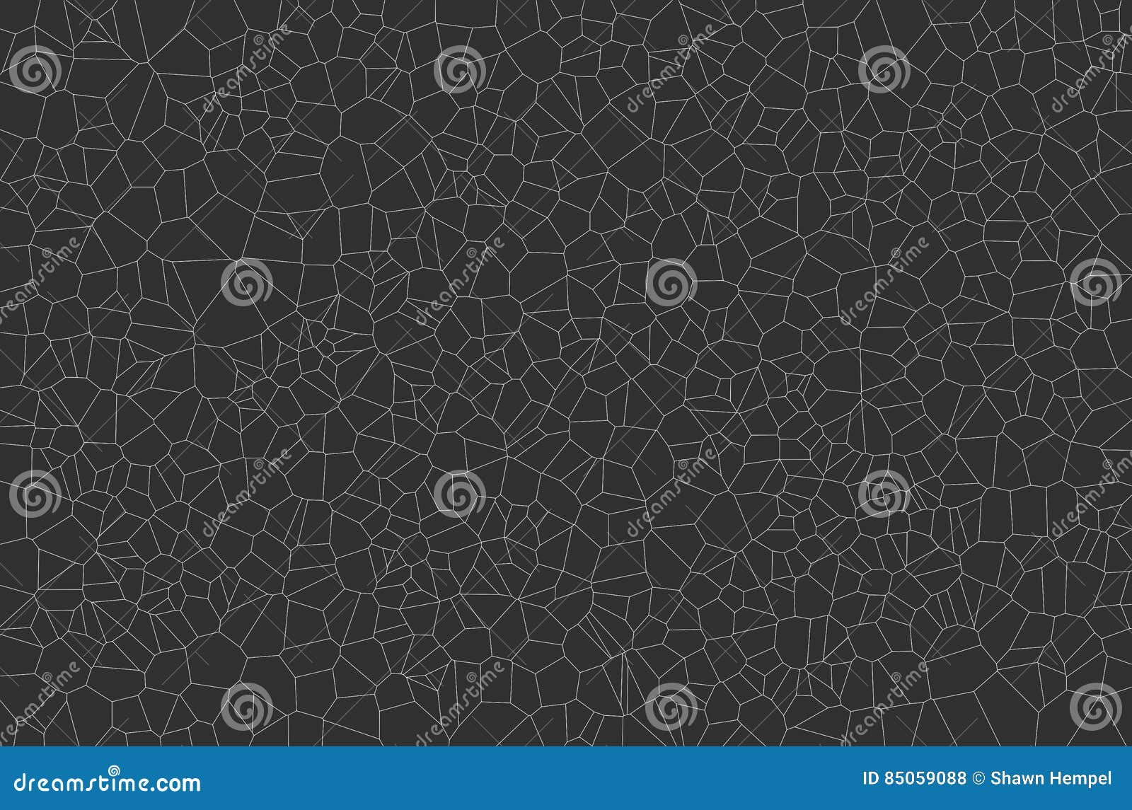 Abstract Geometrical Science Concept Voronoi Low Poly Triangle Stock ...